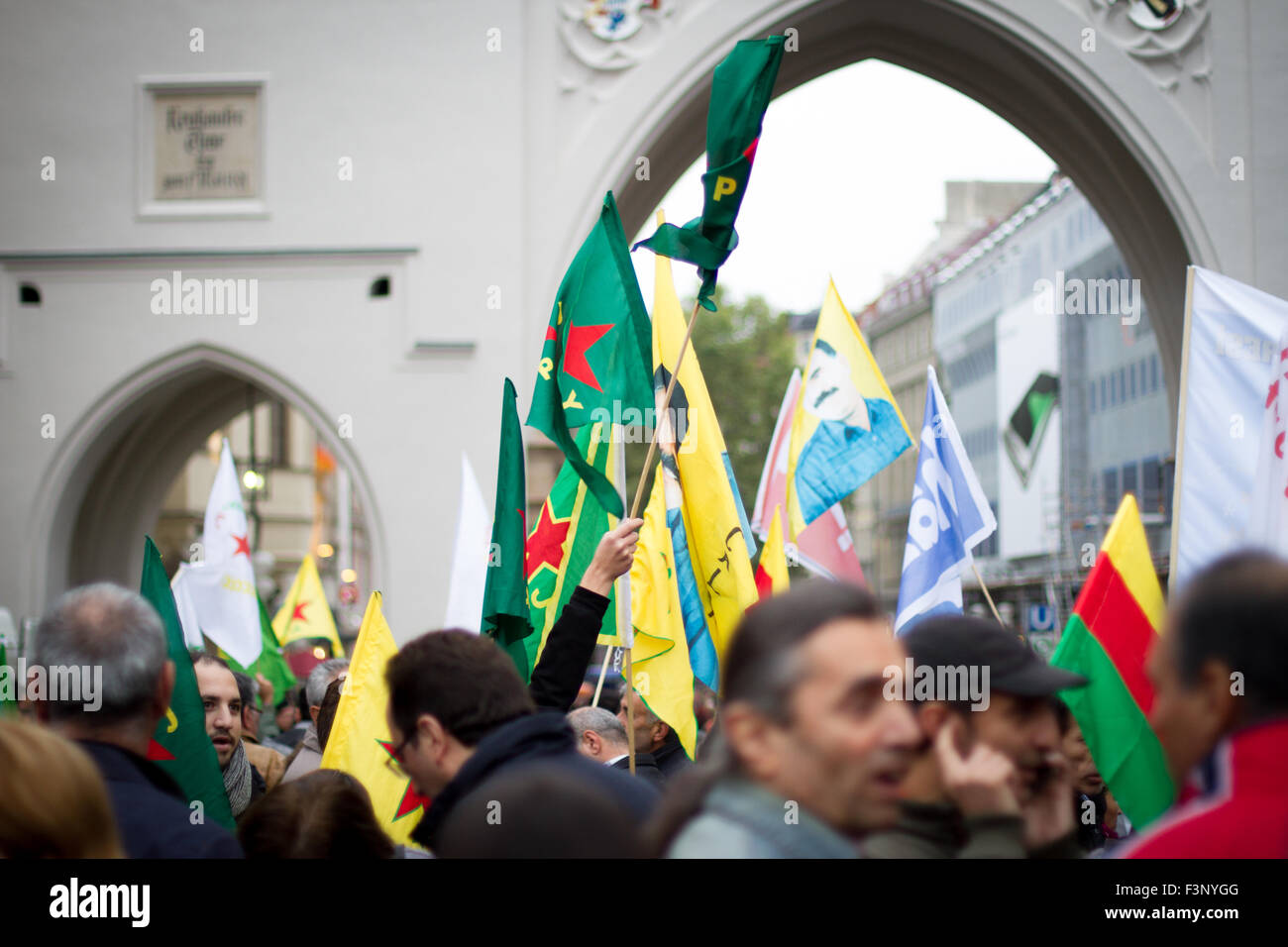 Munich, Germany. 10th Oct, 2015. Protesters hold flashmob rally in ...