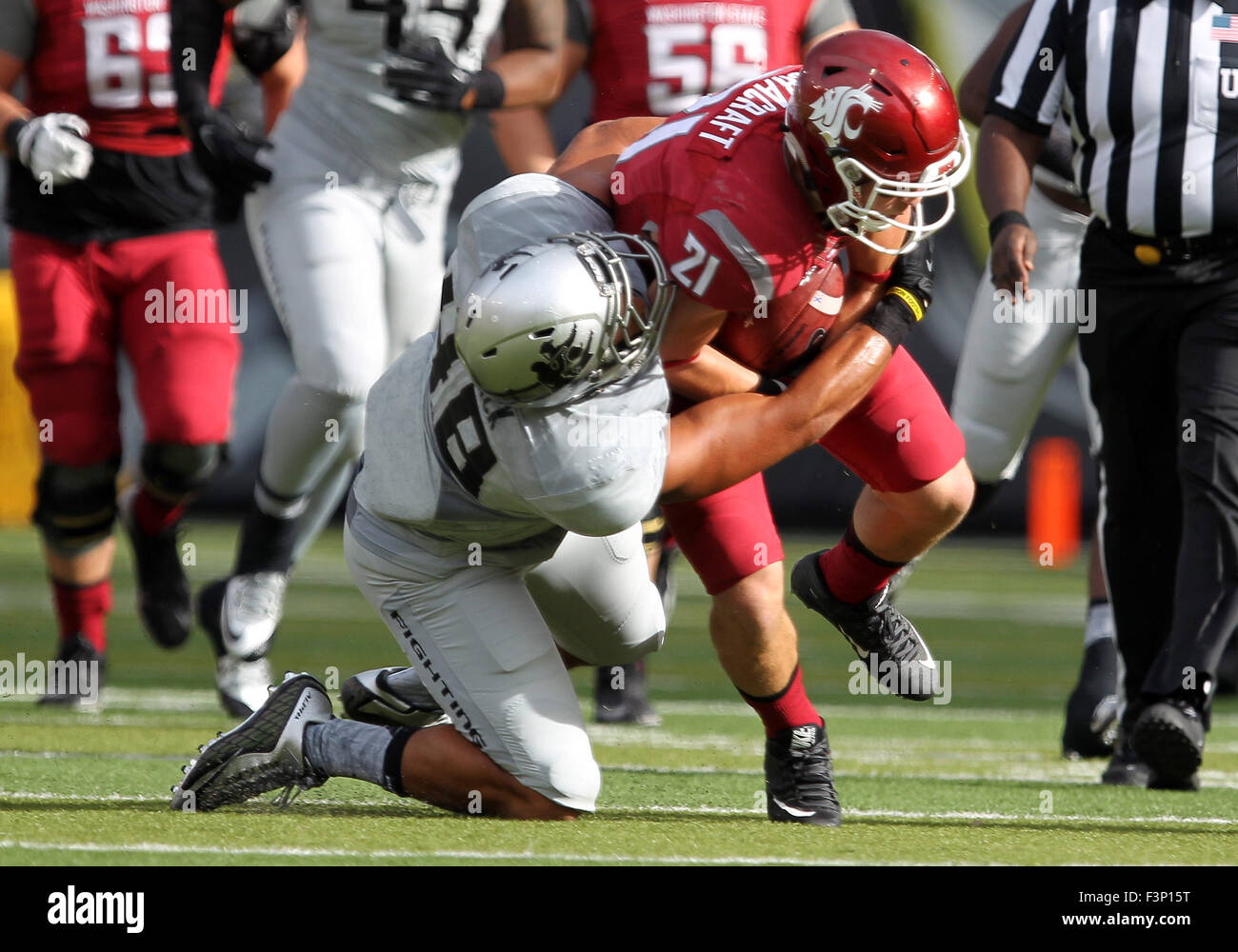 Washington state cougars wide receiver river cracraft 21 hi-res stock ...