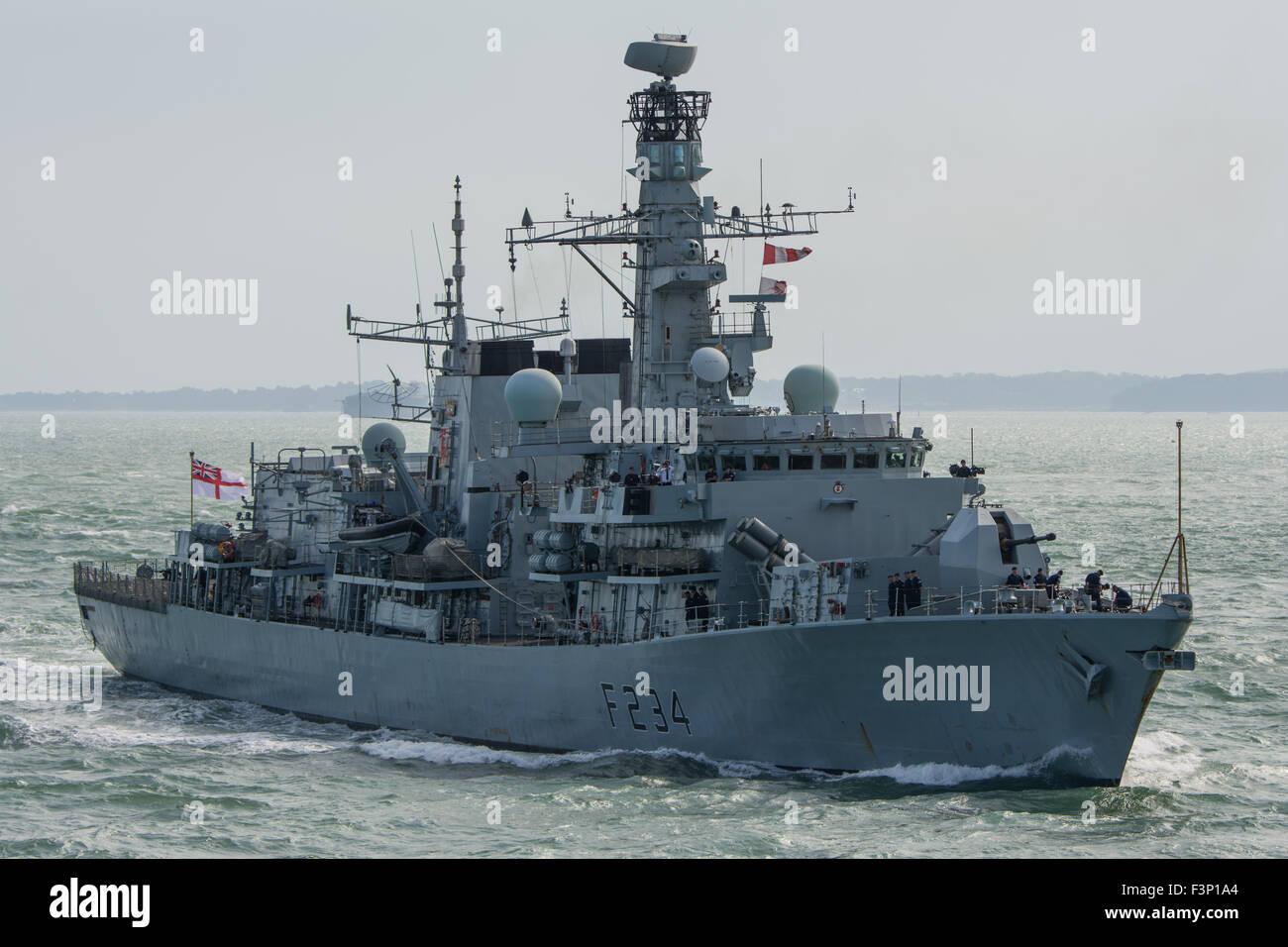 HMS Iron Duke (F234), at Portsmouth, UK Stock Photo, Royalty Free Image ...