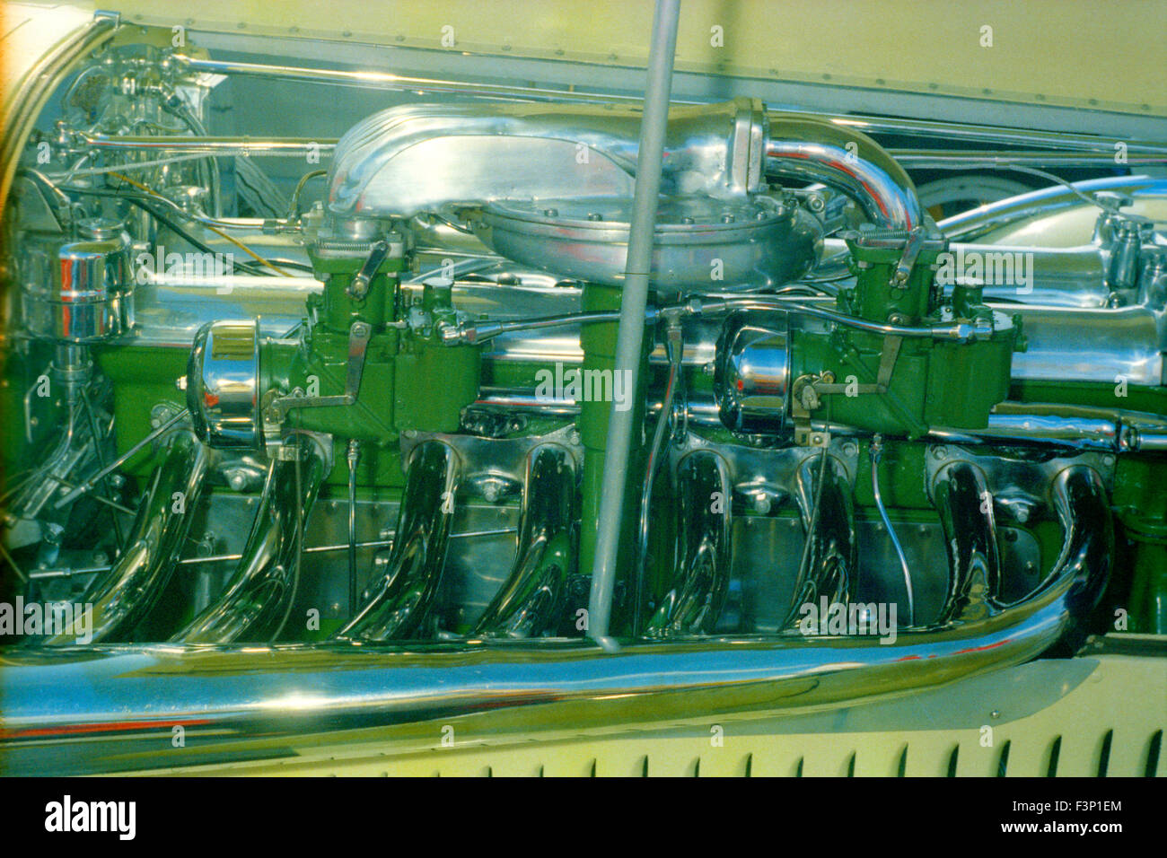 engine early sports car at 1960s car show in Florida Stock Photo - Alamy