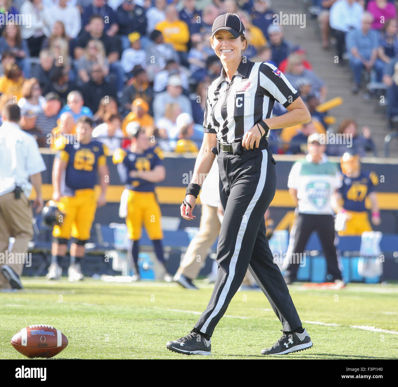 Toledo, OH, USA. 10th Oct, 2015. Center Judge Amanda Sauer, one of ...
