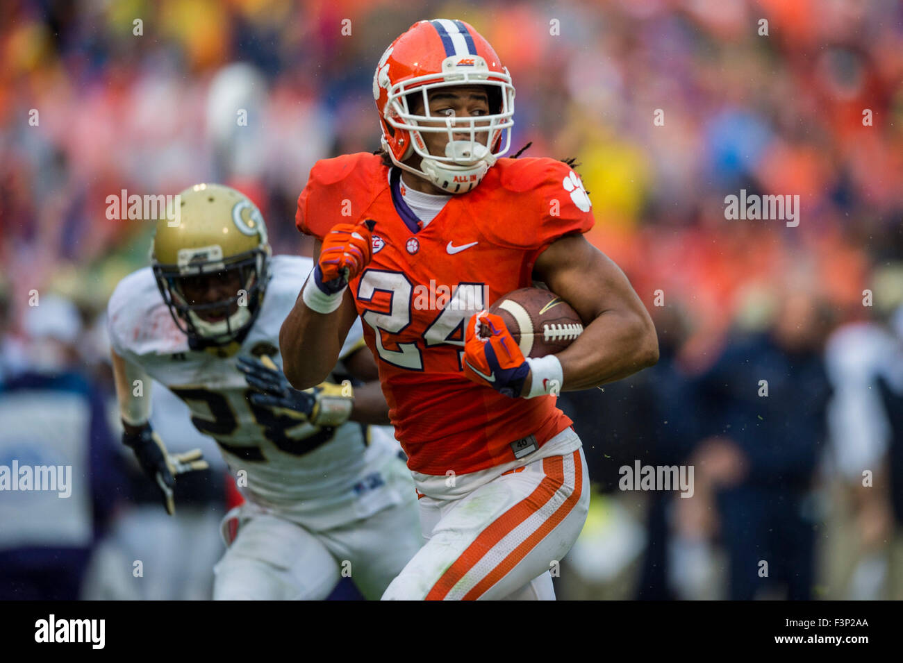 Clemson running back Zac Brooks (24) during the NCAA college football ...