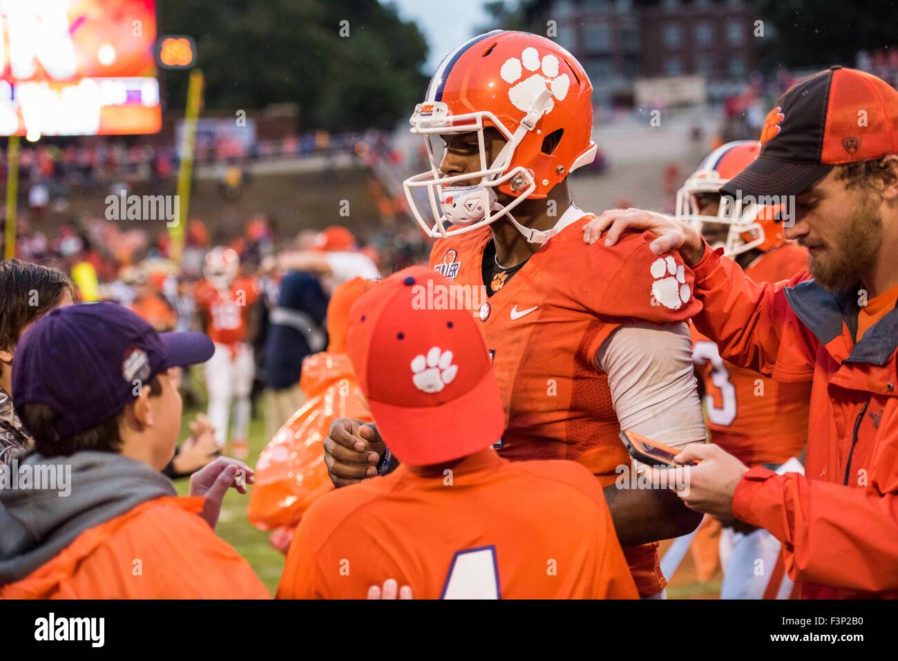 Clemson quarterback Deshaun Watson (4) after the NCAA college football ...
