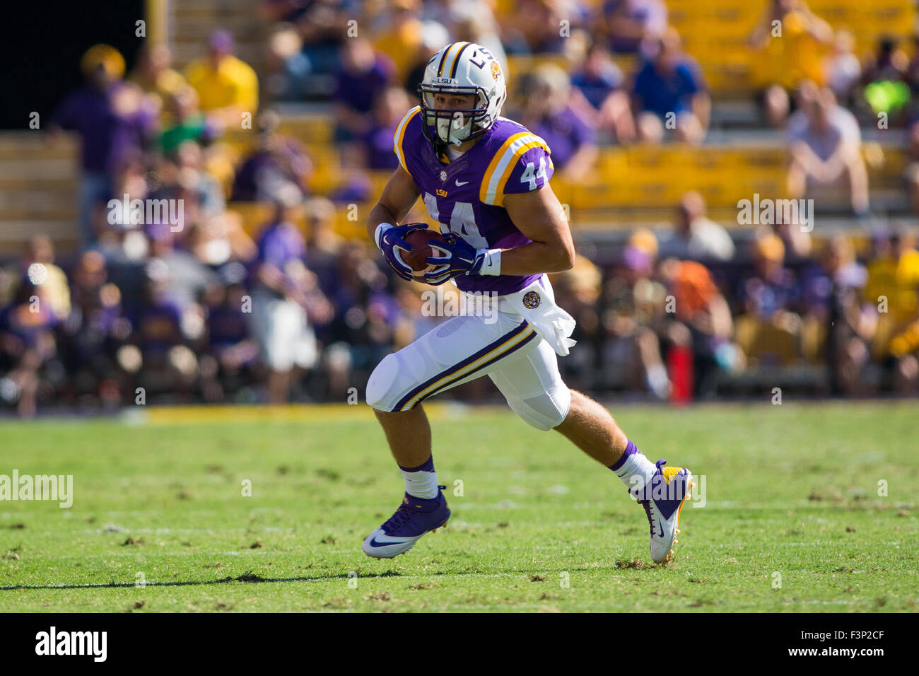 Rouge, LA, USA. 10th Oct, 2015. LSU Tigers fullback John David Moore ...