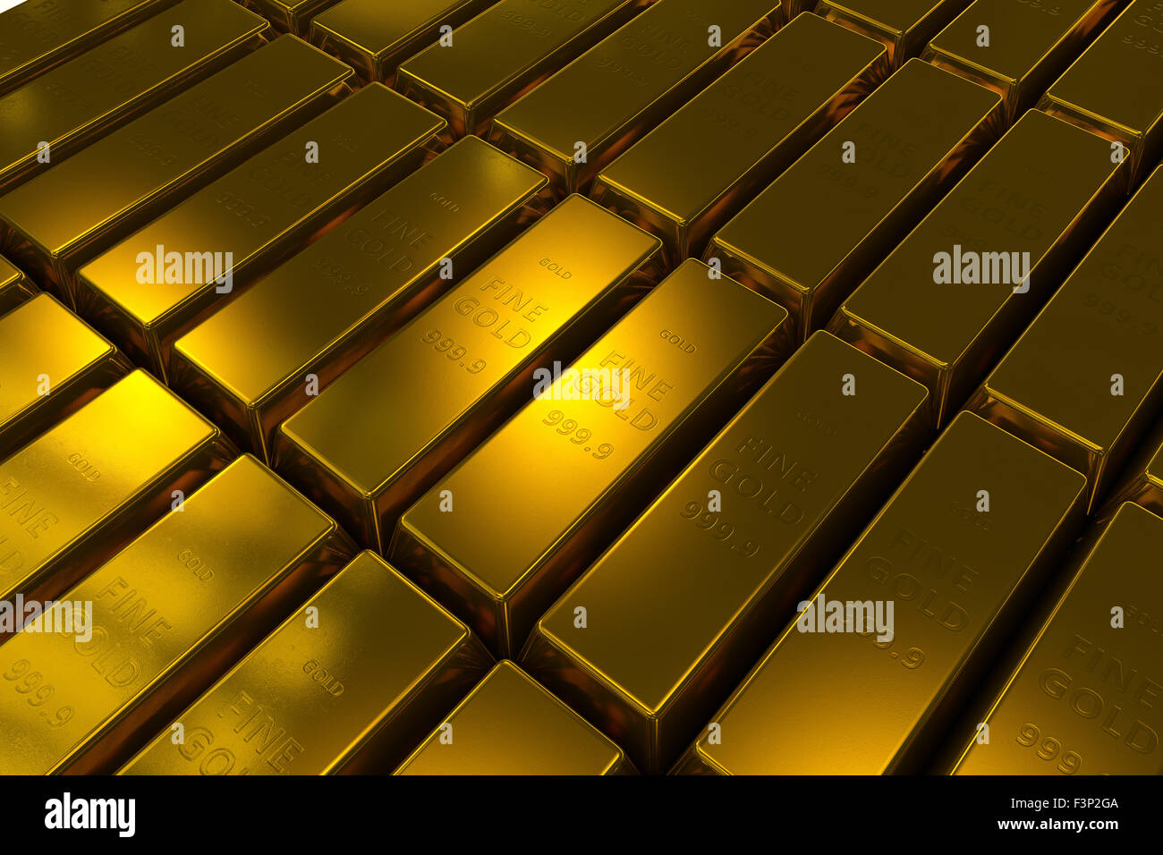 Gold bars three dimension concept millionaire business Background Stock ...