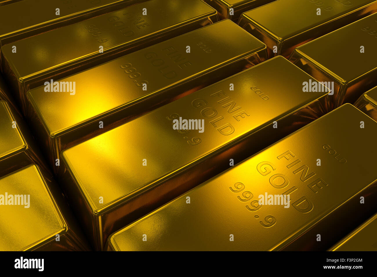 Gold bars three dimension concept millionaire business Background Stock ...