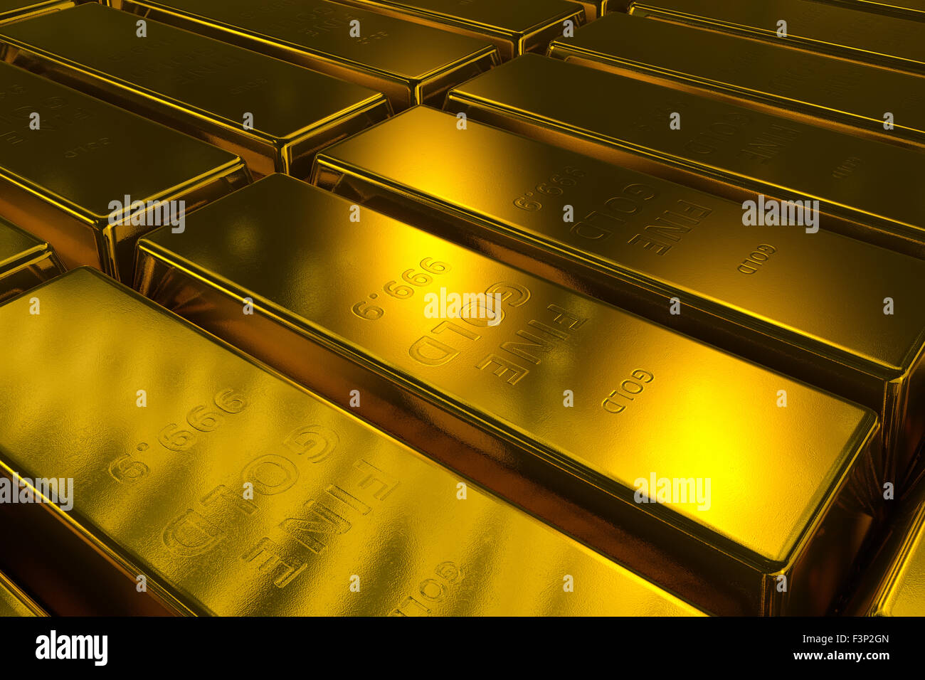 Gold bars three dimension concept millionaire business Background Stock ...