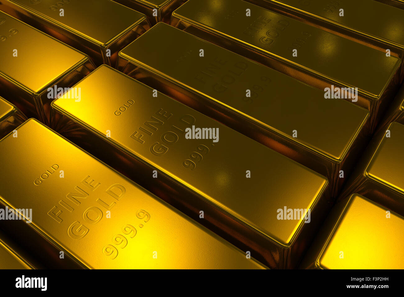 Gold bars three dimension concept millionaire business Background Stock ...