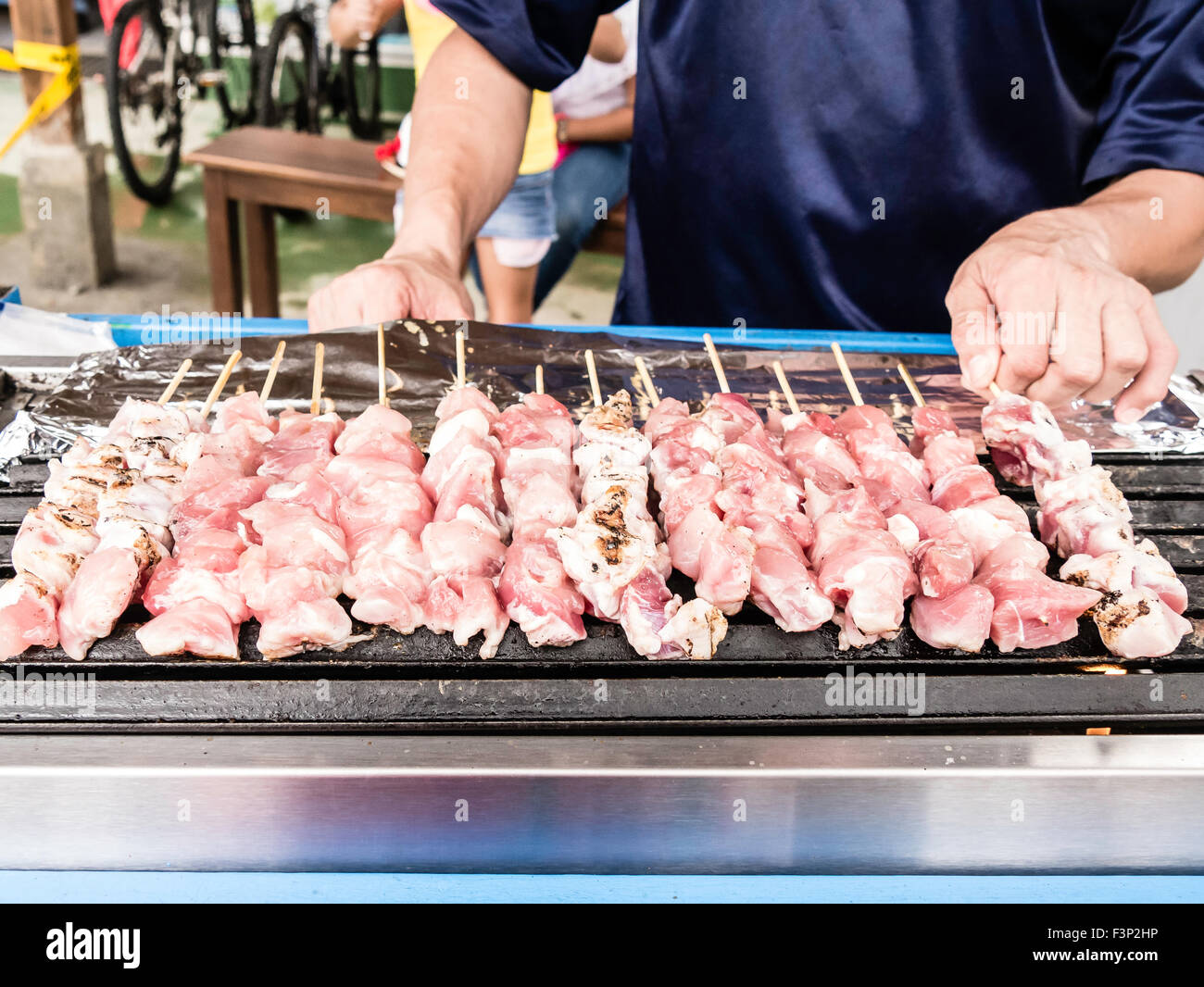 Meat on a stick hi-res stock photography and images - Alamy