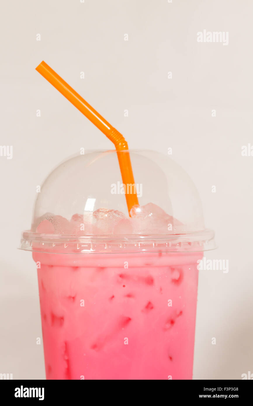 Cool pink milk Stock Photo - Alamy