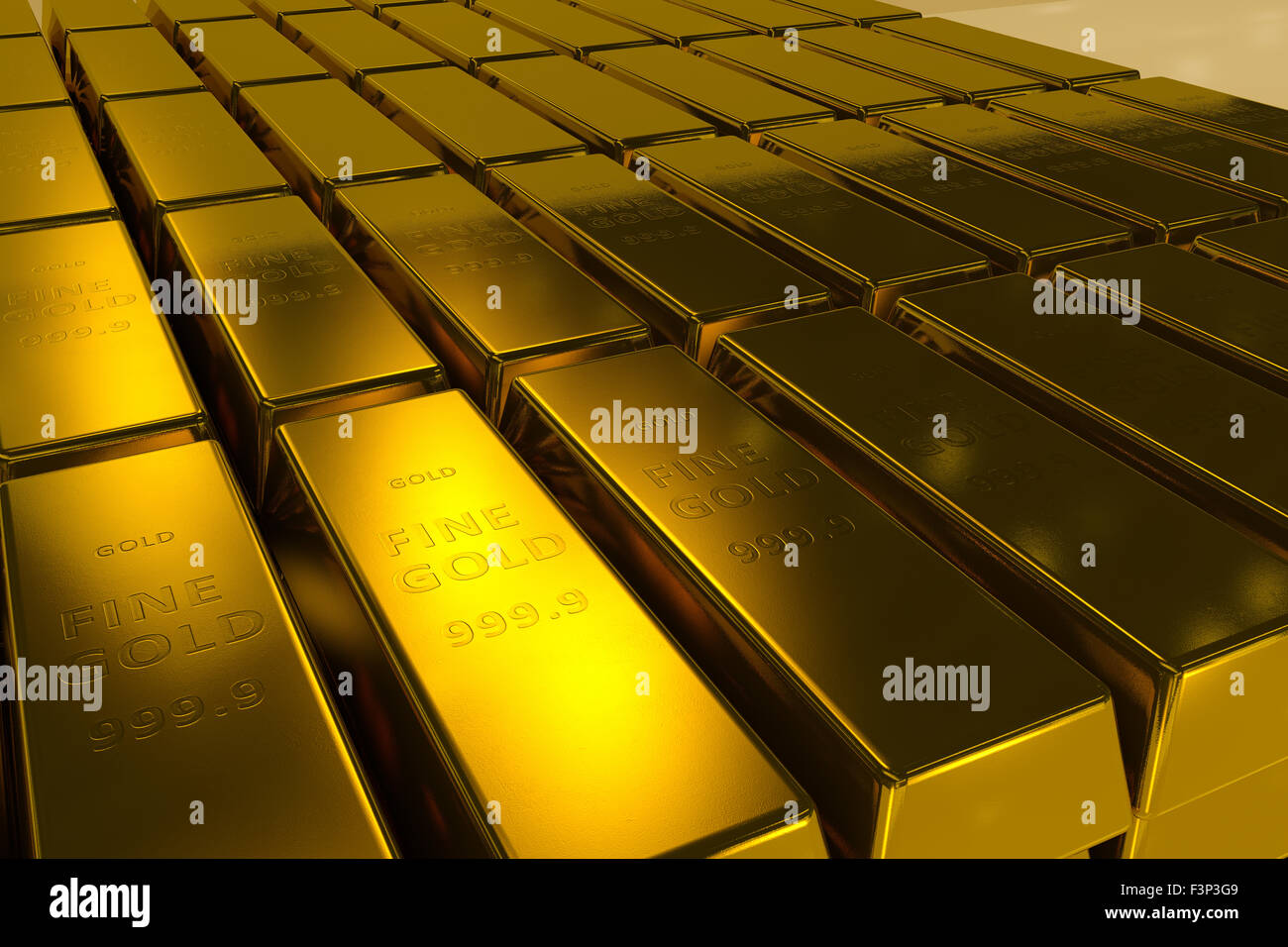 Gold bars three dimension concept millionaire business Background Stock ...