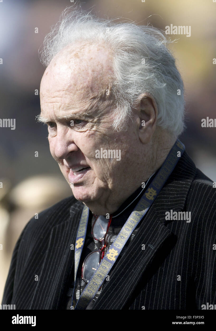South Bend, Indiana, USA. 10th Oct, 2015. Paul Hornung during NCAA ...