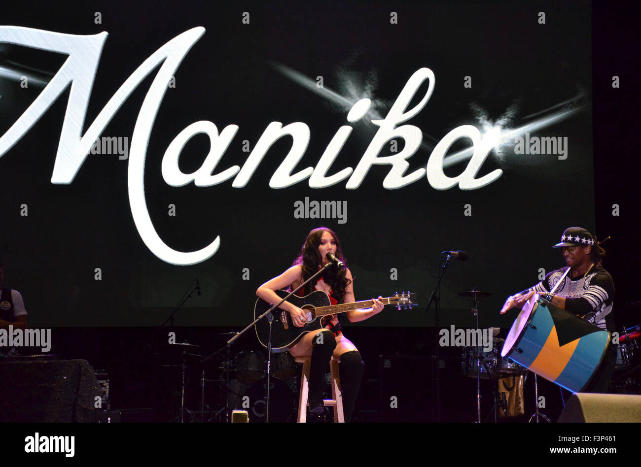 Las Vegas, Nevada, USA. 10th Oct, 2015. Singer Manika performs on the ...