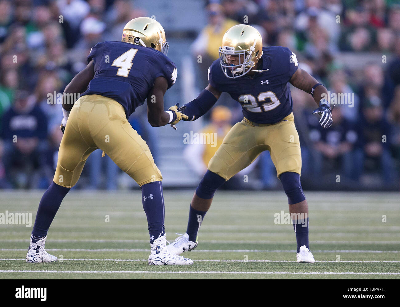 South Bend, Indiana, USA. 10th Oct, 2015. Notre Dame safety Elijah ...