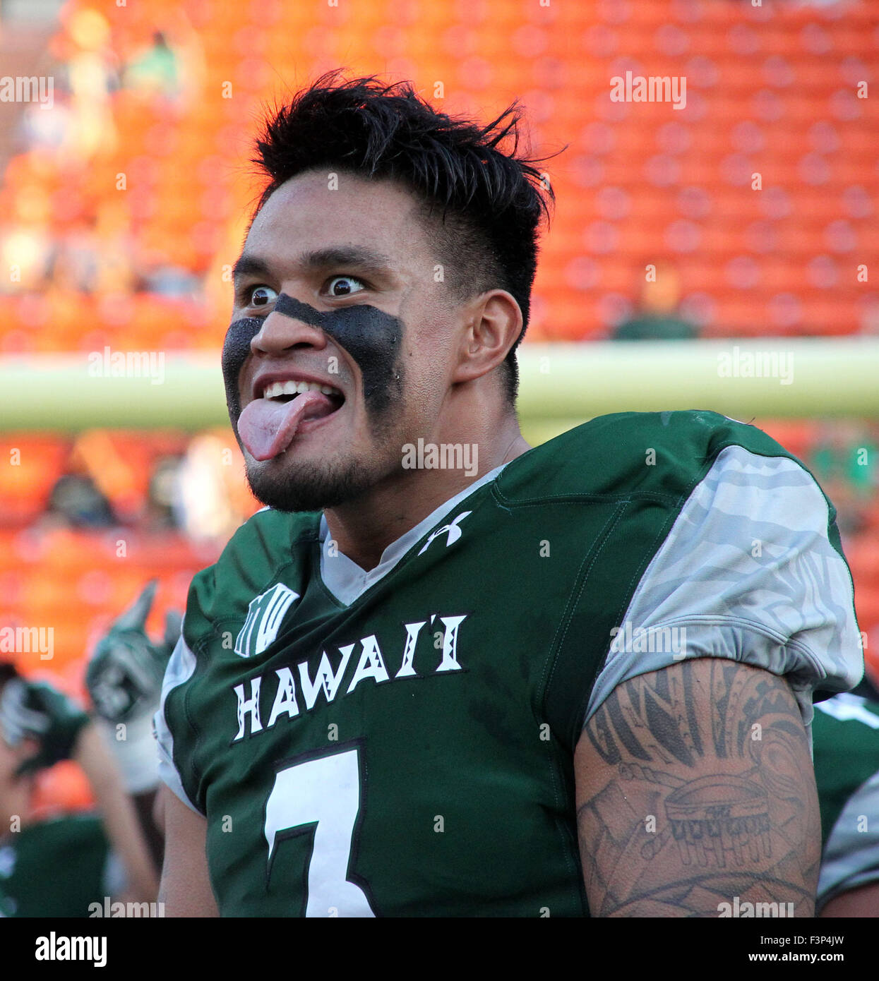 Honolulu, Hawaii, USA. 10th Oct, 2015. Hawaii Rainbow Warriors ...