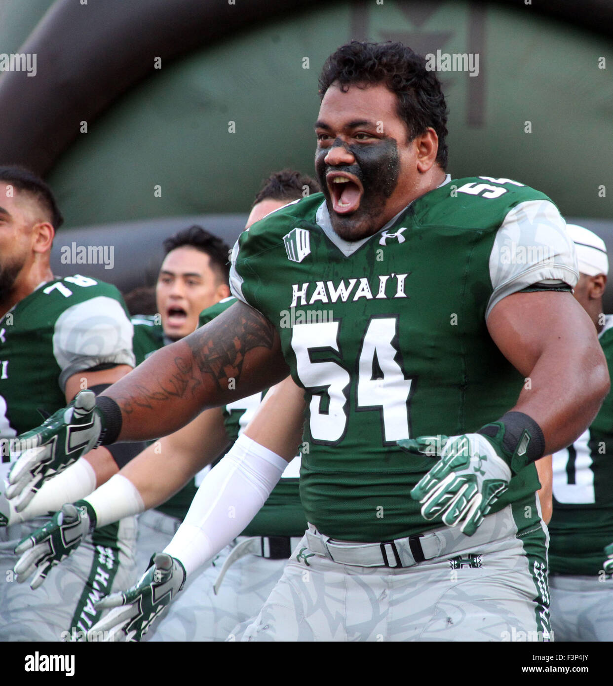 Honolulu, Hawaii, USA. 10th Oct, 2015. Hawaii Rainbow Warriors ...