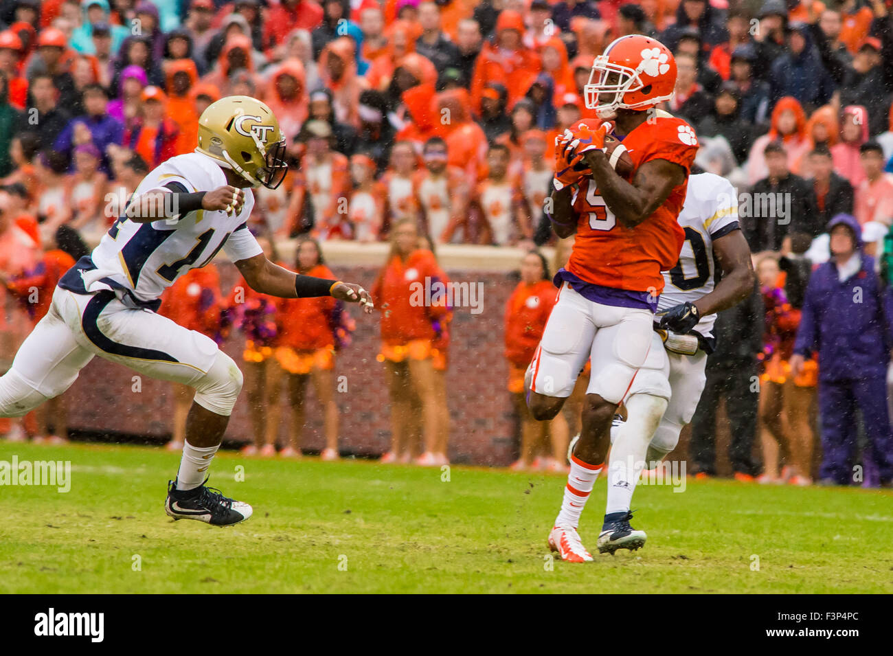 Clemson Tigers wide receiver Germone Hopper (5) during the NCAA ...