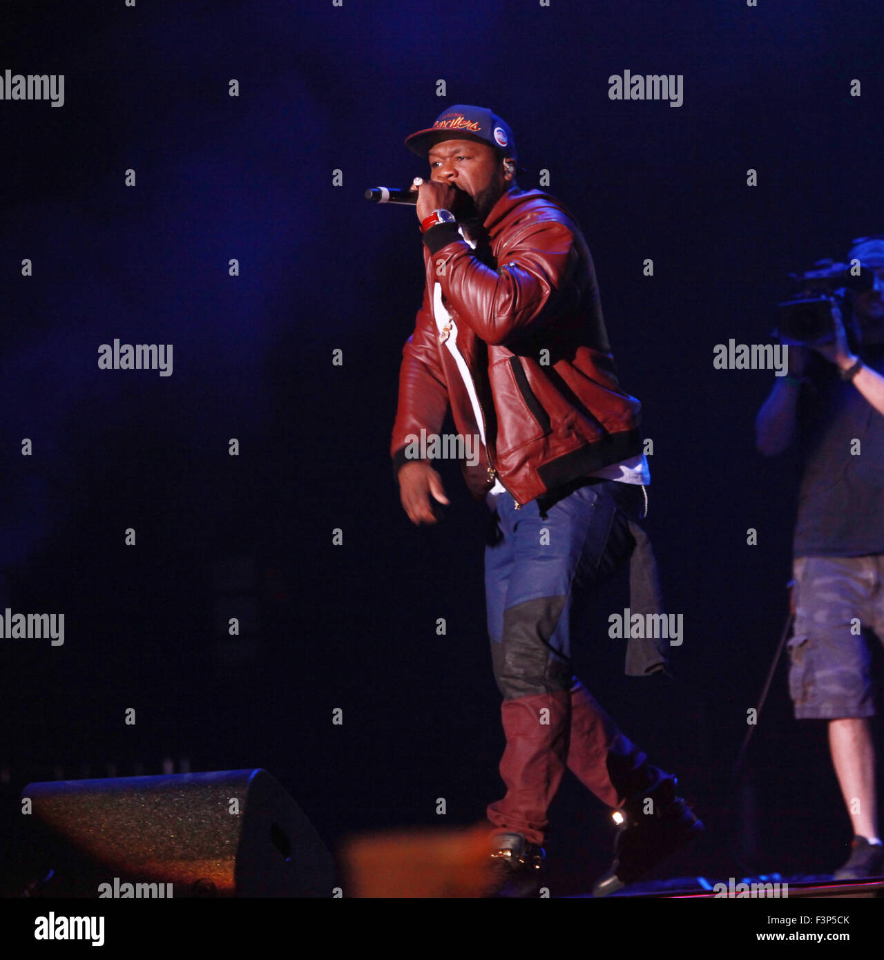 Las Vegas, Nevada, USA. 10th Oct, 2015. Rapper 50 cents performs on the ...