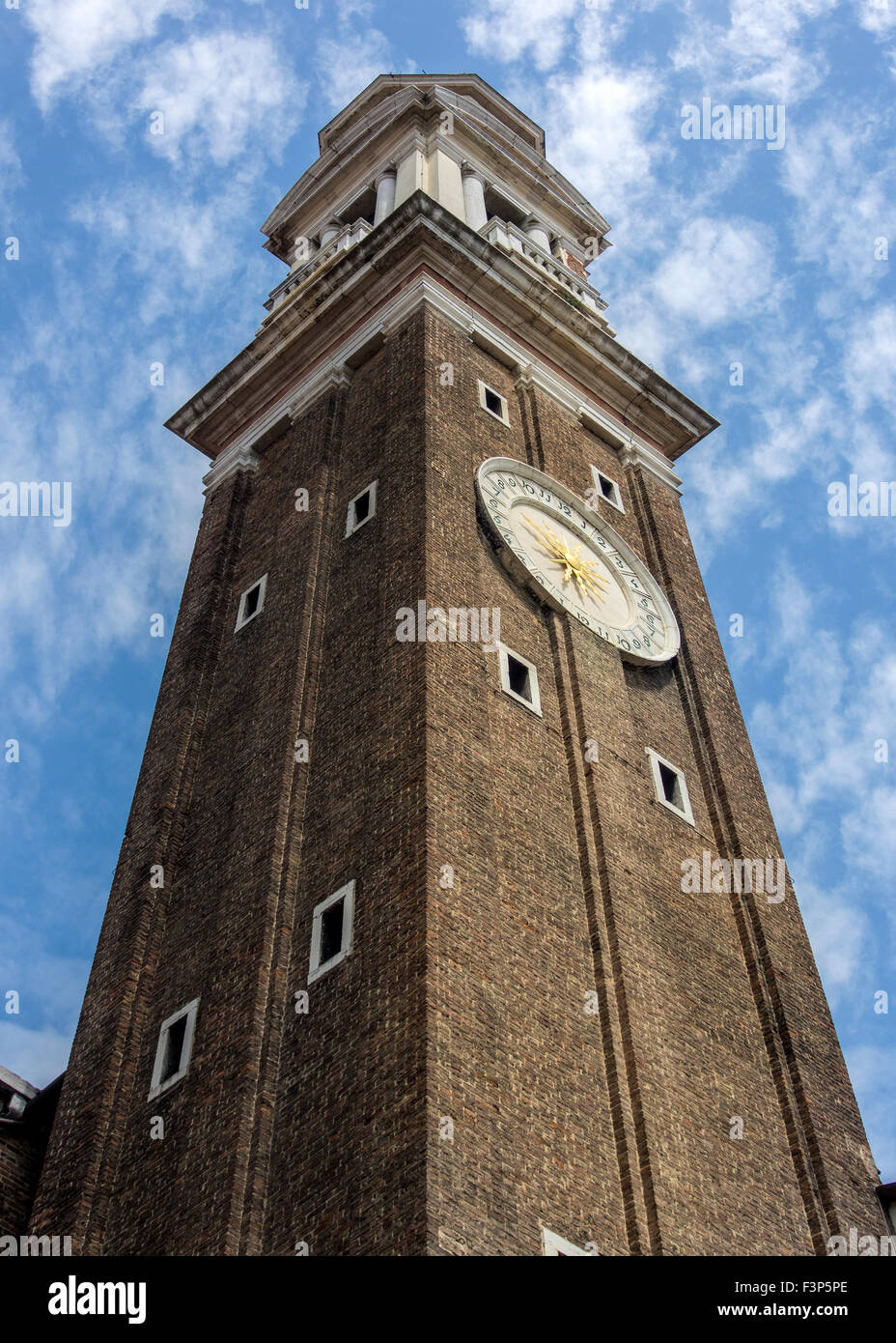 VENICE, ITALY - MAY 05, 2015: Exterior view of Bell Tower of Santi ...