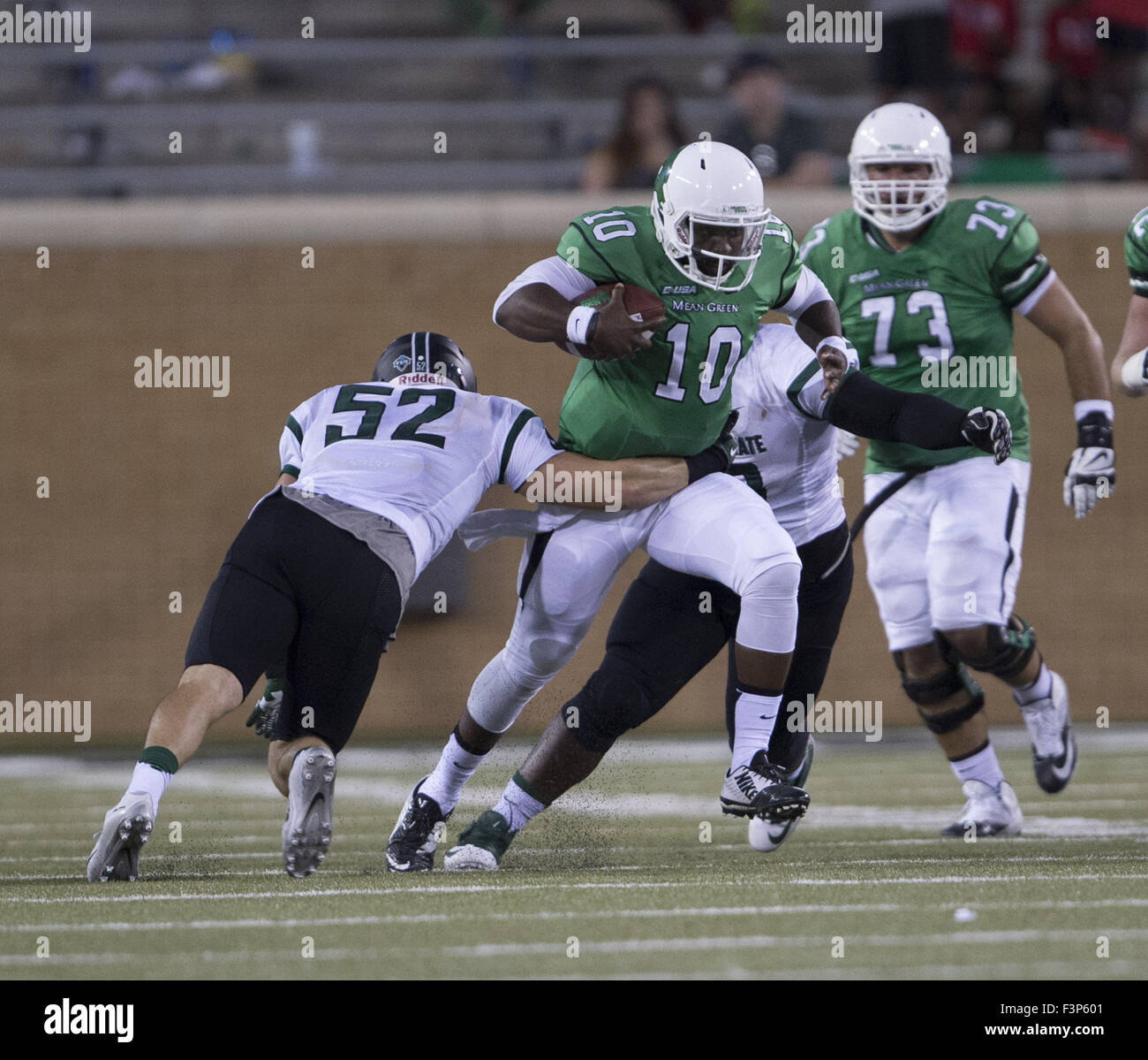 Denton, Texas, USA. 10th Oct, 2015. October 10, 2015: Portland State ...