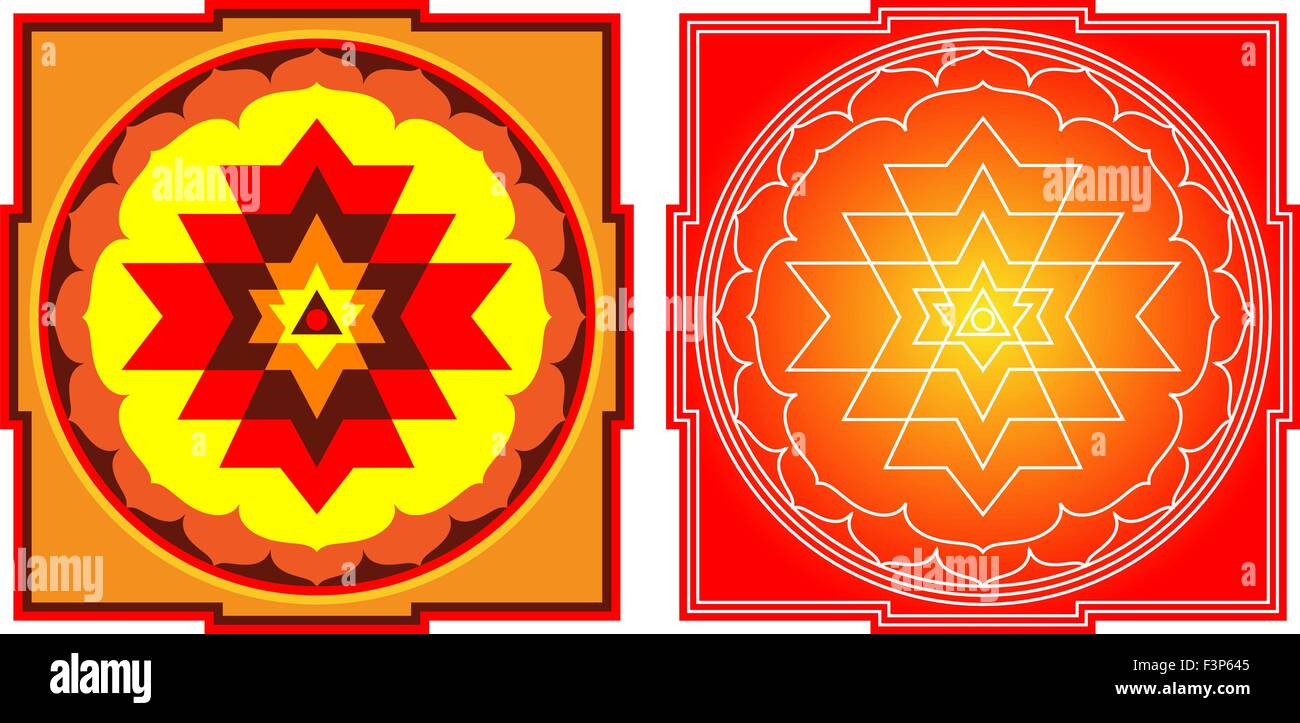 Shree yantra Stock Vector Images - Alamy