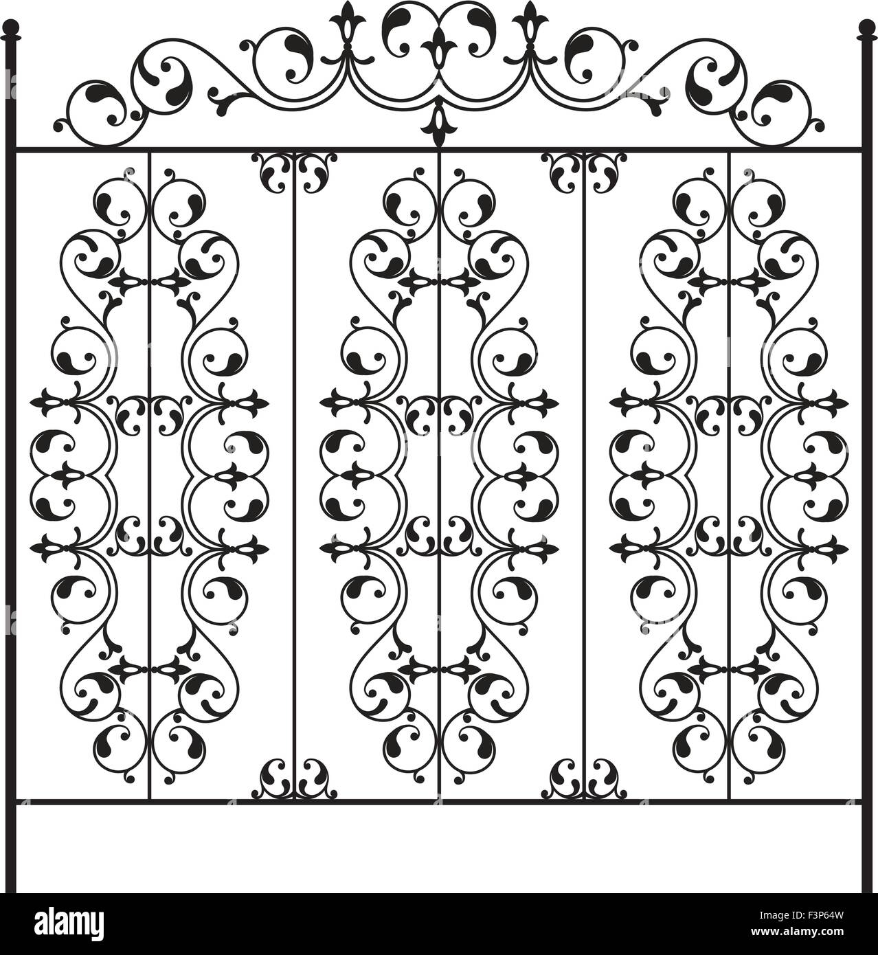 Ornate rail Stock Vector Images - Alamy