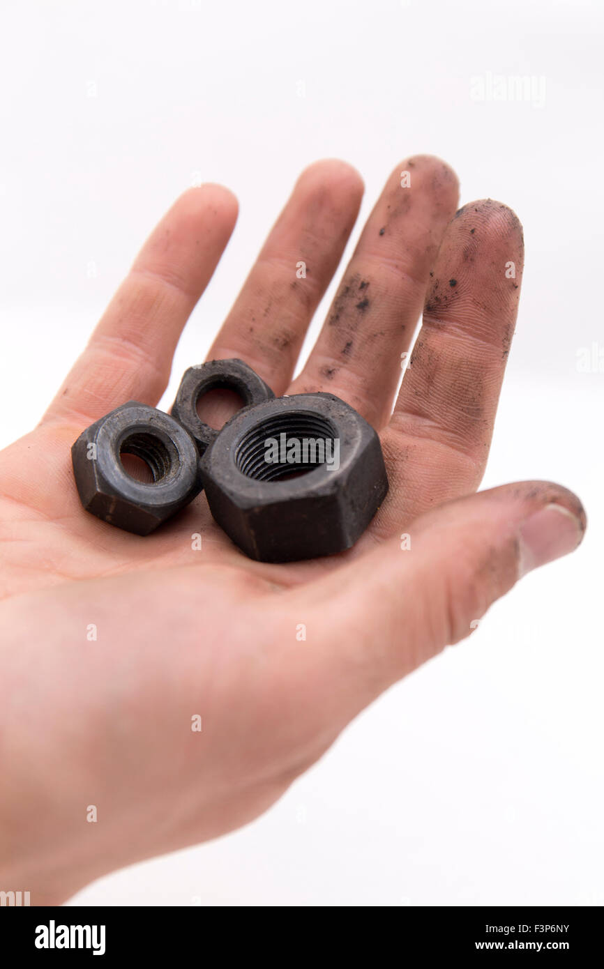 Bolt in the hand Stock Photo - Alamy