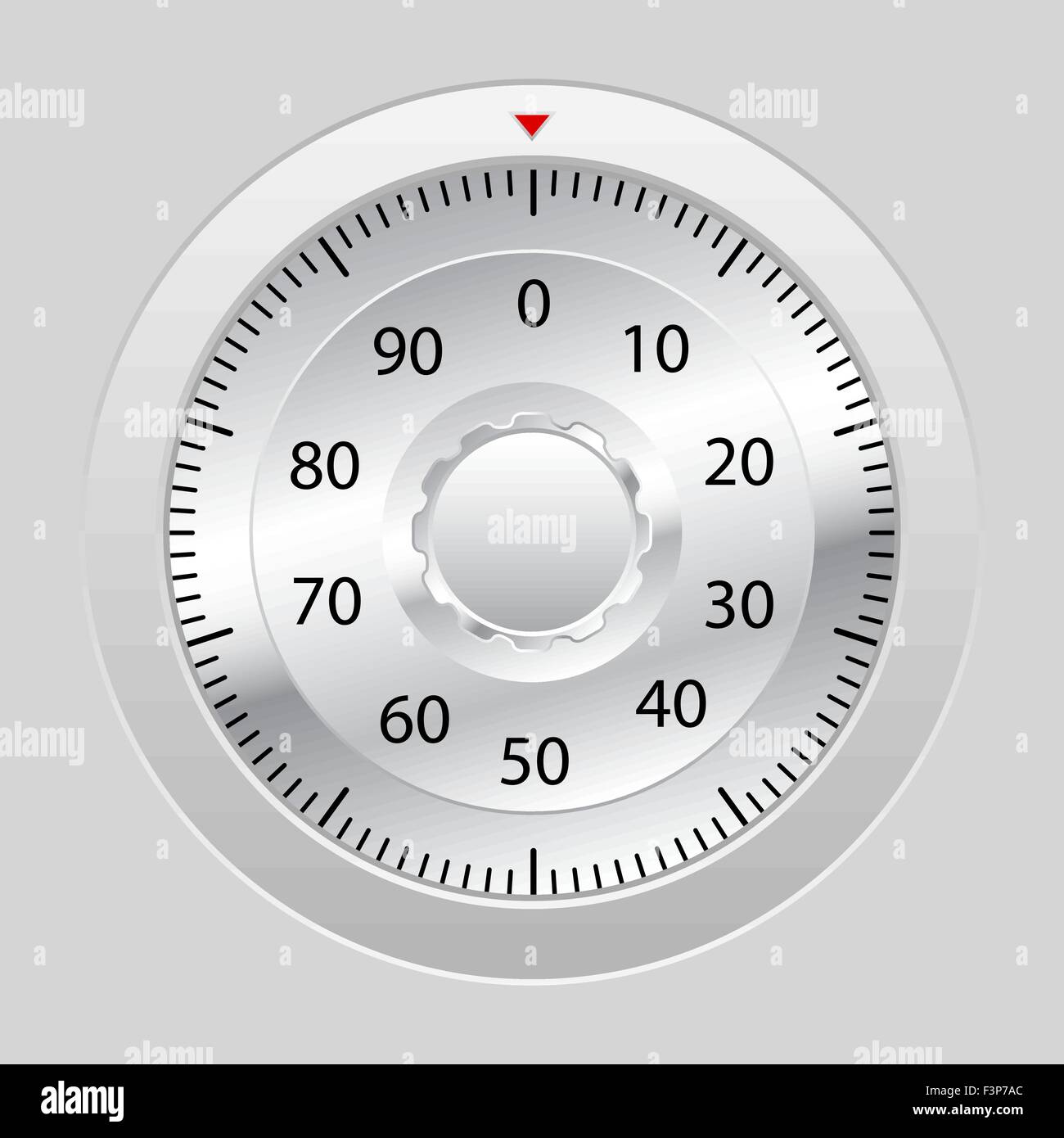Combination lock on grey background. Vector illustration Stock Vector ...