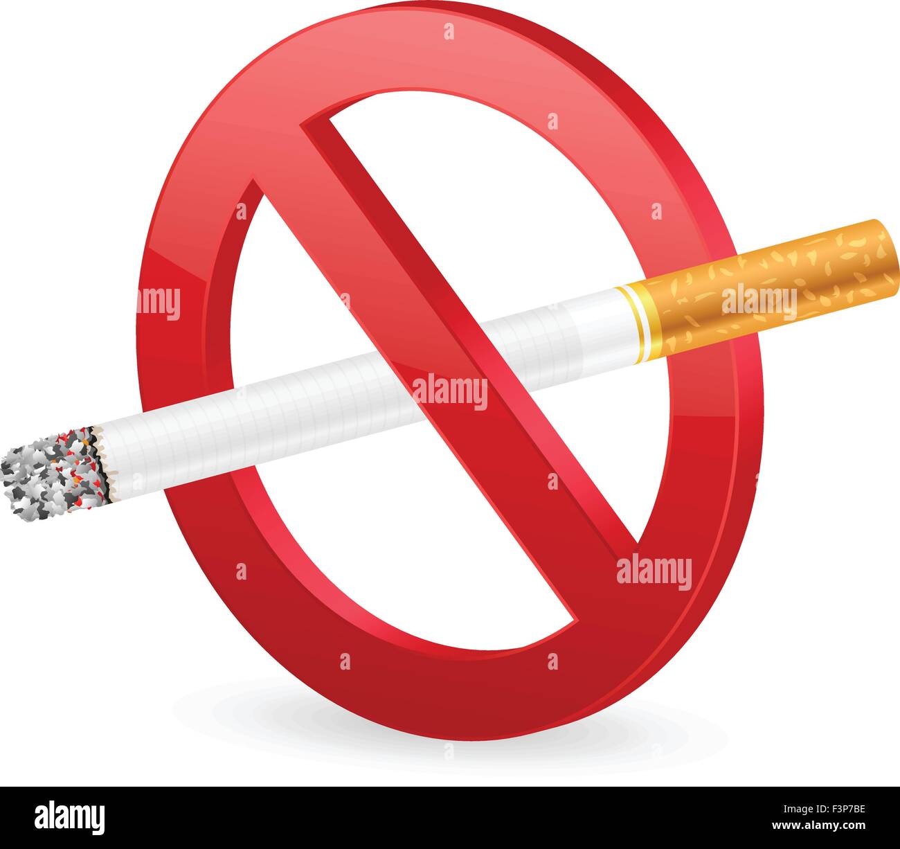 No smoking sign on a white background. Vector illustration Stock Vector ...