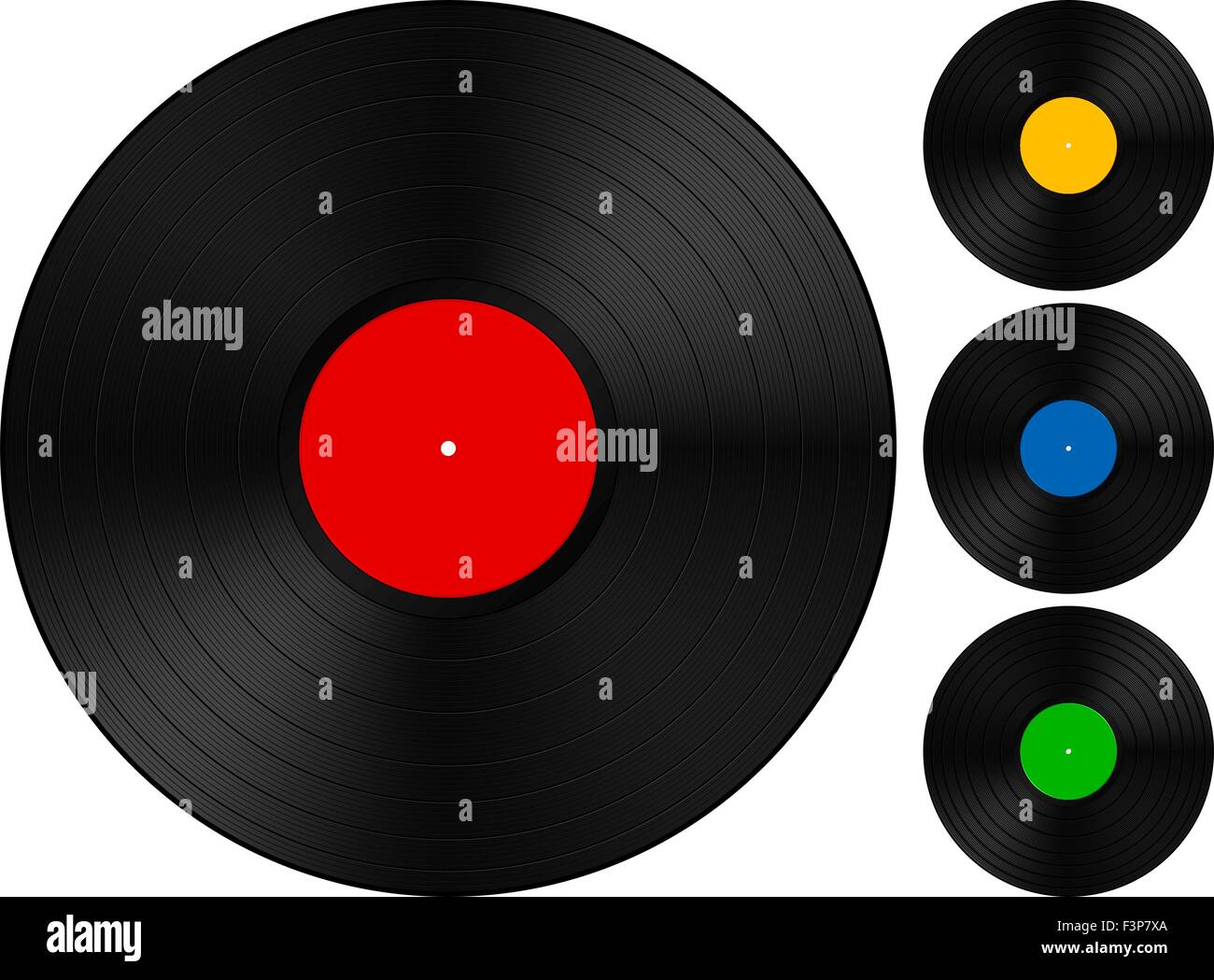 Gramophone record isolated on white background. Vector illustration ...