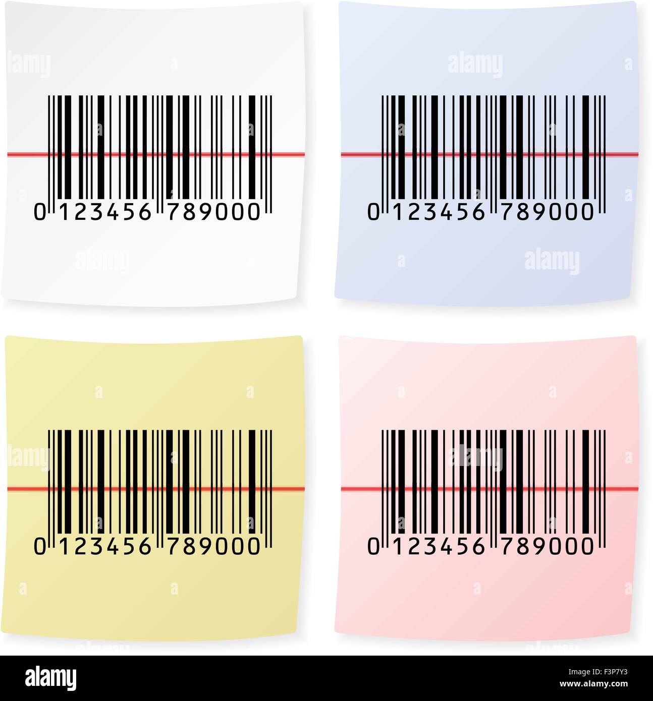 Bar code sticker on a white background. Vector illustration Stock ...