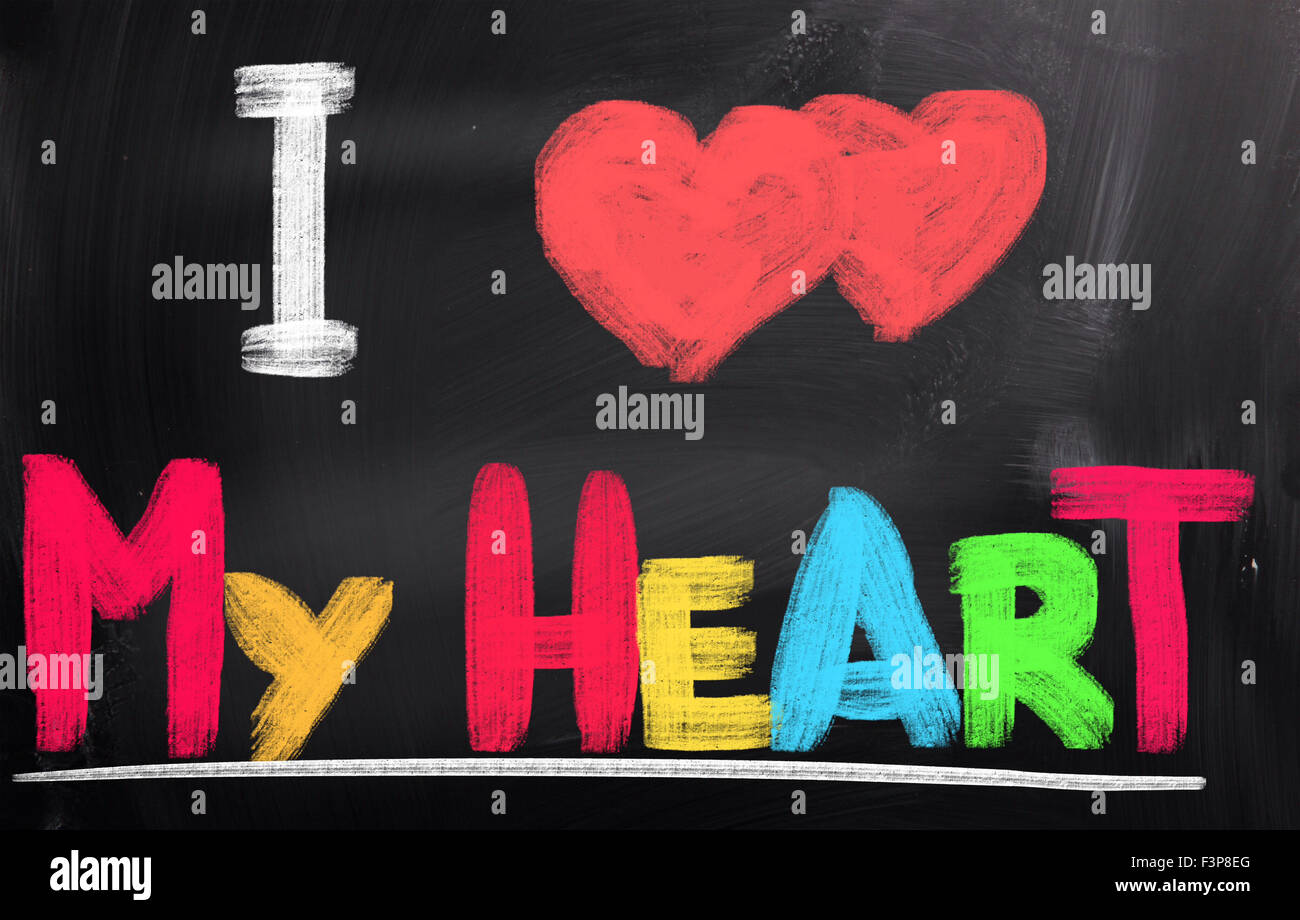 I love My Heart Concept Stock Photo - Alamy