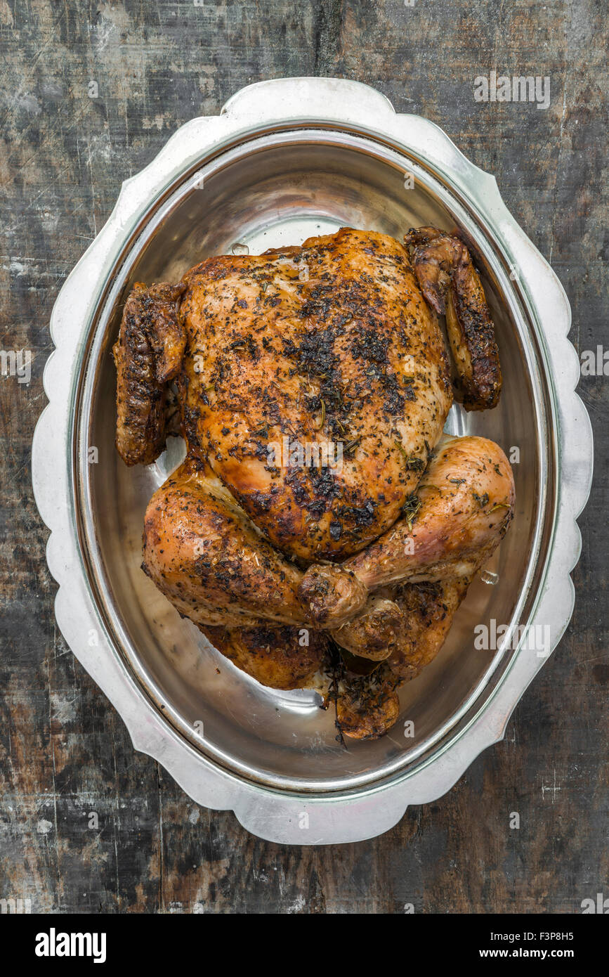 Turkey roast top view hi-res stock photography and images - Alamy