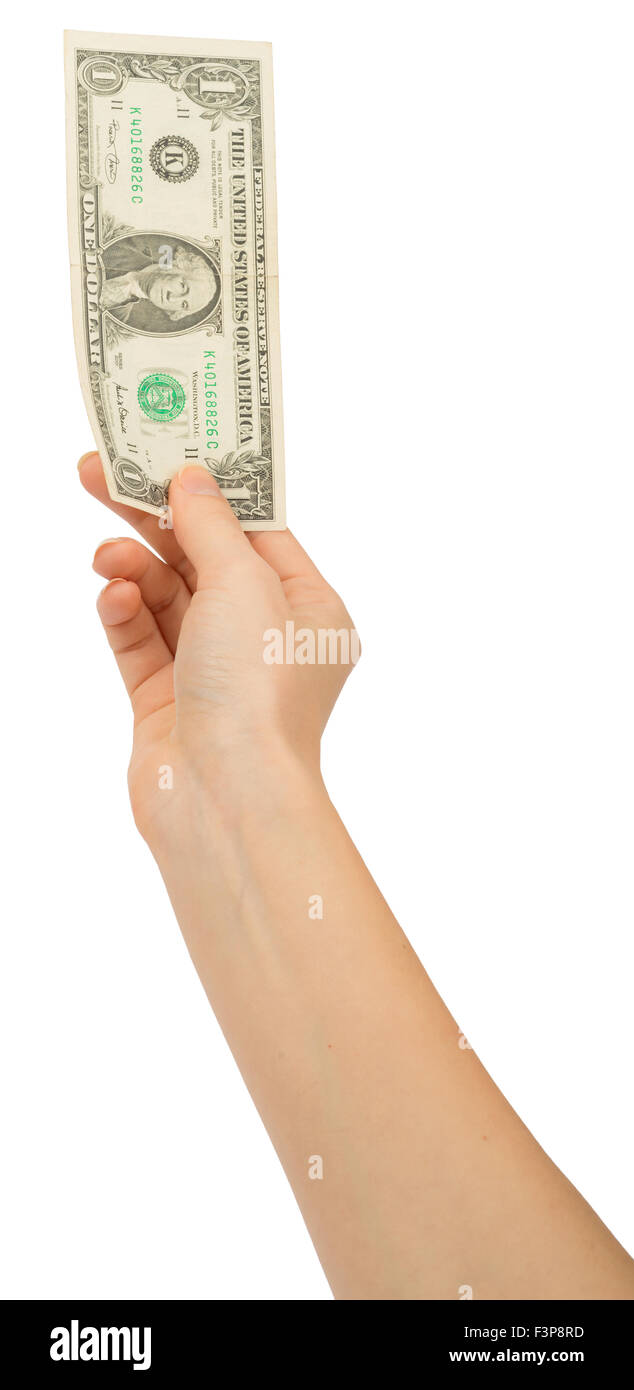 Humans hand holding money Stock Photo - Alamy