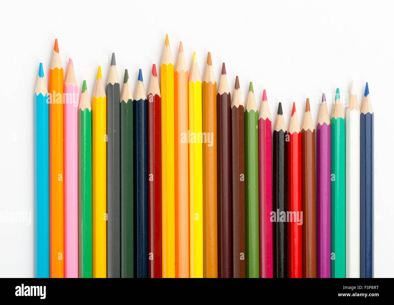 Set of crayons, close up view Stock Photo - Alamy