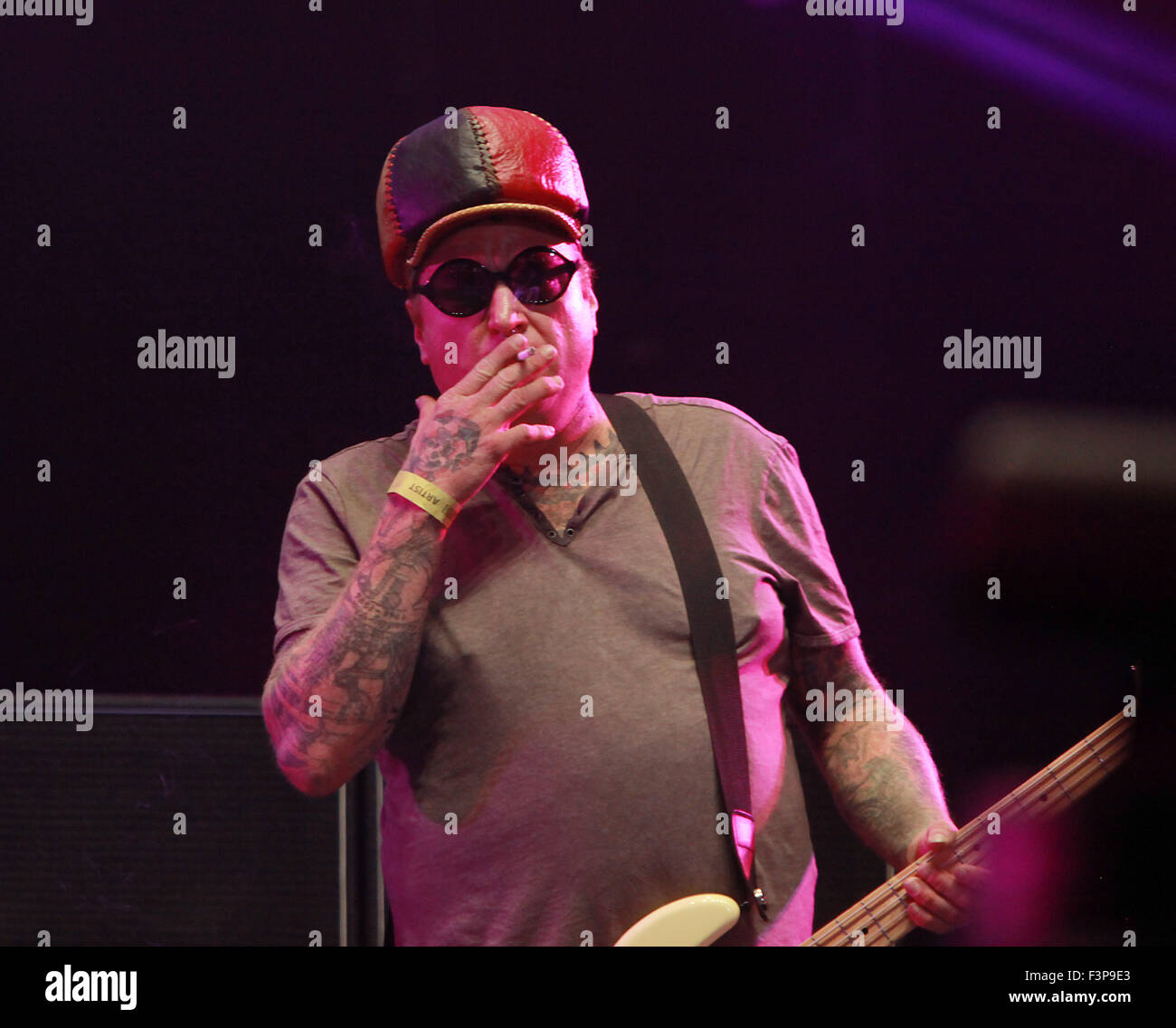 Las Vegas, Nevada, USA. 10th Oct, 2015. Eric Wilson bassist of the group Sublime With Rome ...