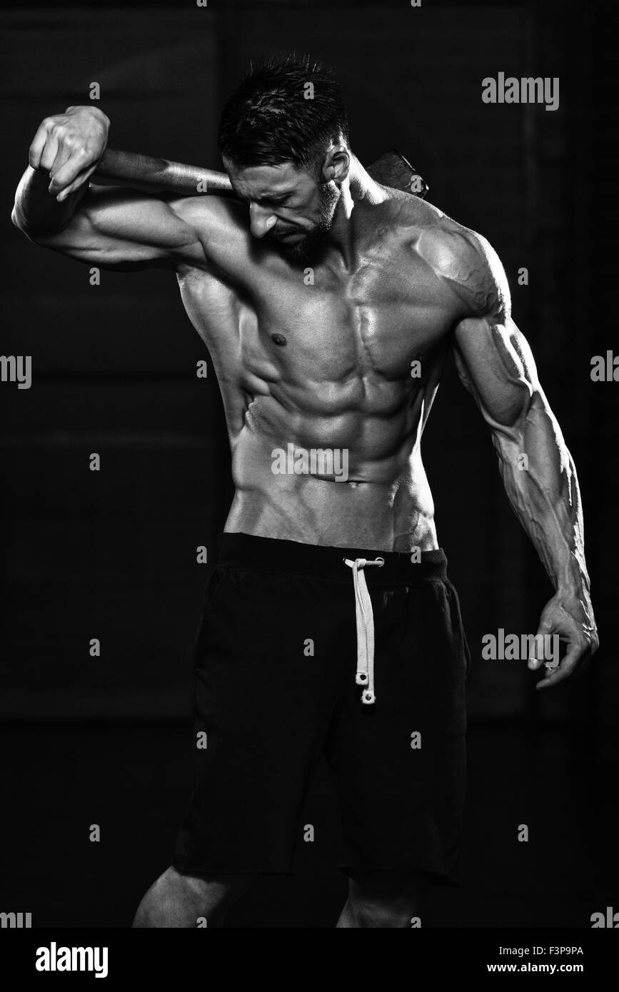 Physically fit person Black and White Stock Photos & Images - Alamy