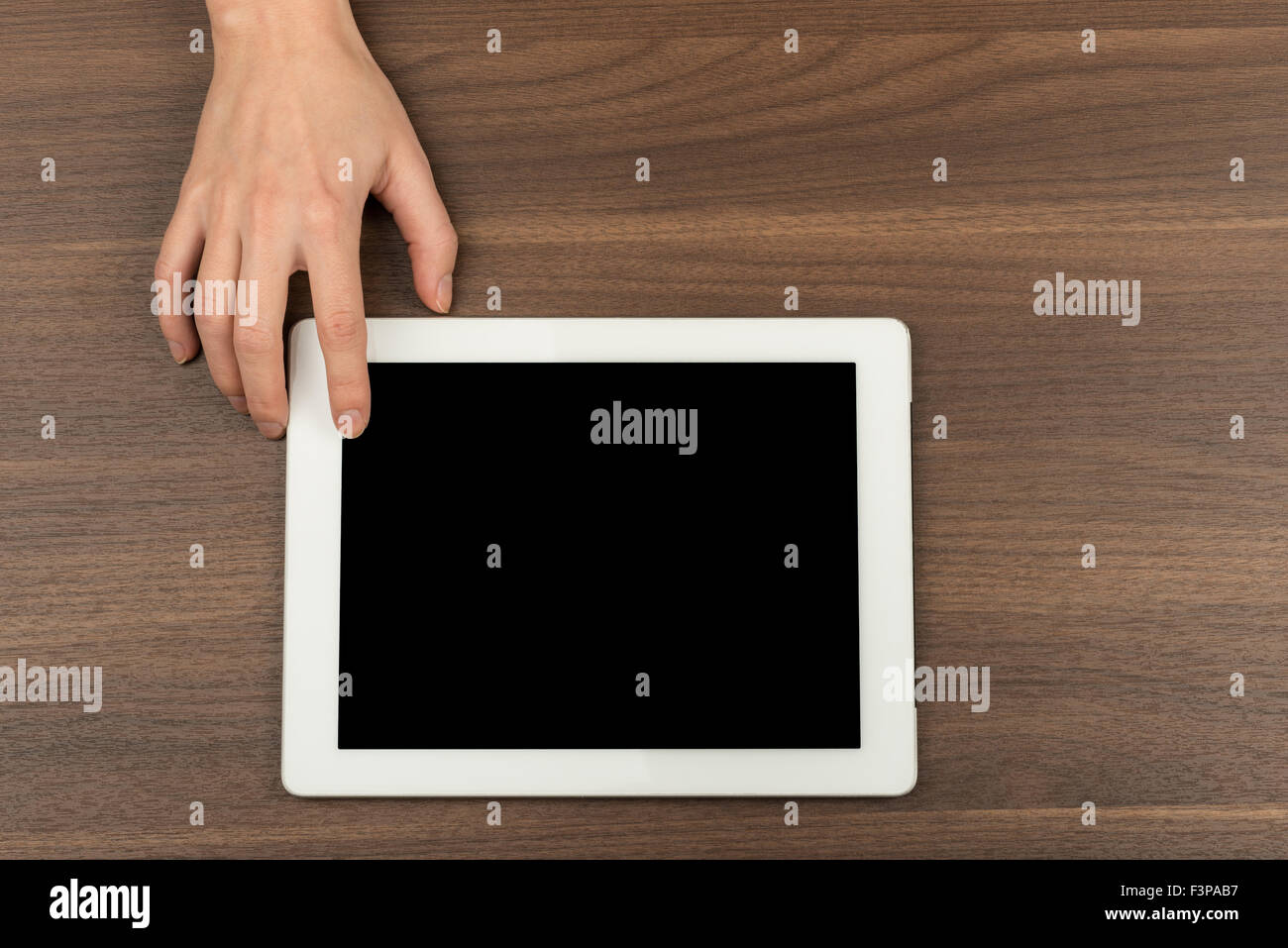 Humans using tablet Stock Photo - Alamy