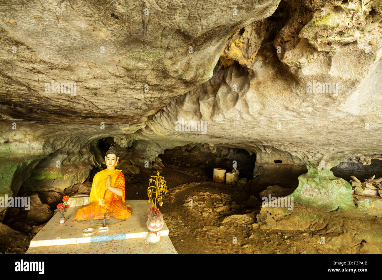 Buddha statue in Kampong Trach, Kep - Kampot Province, Cambodia Stock ...
