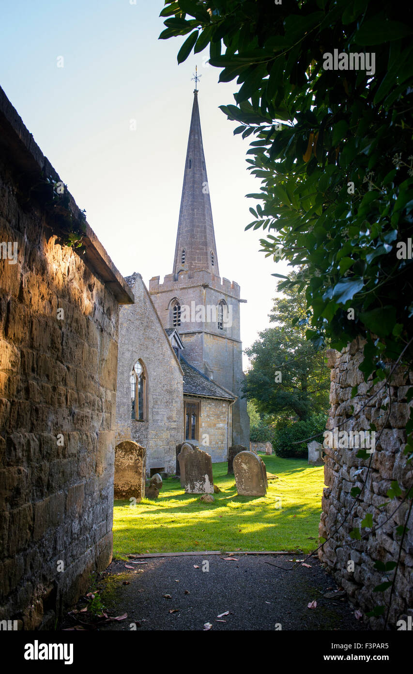 The Church of St. Michael and All Angels, Stanton village, cotswolds ...