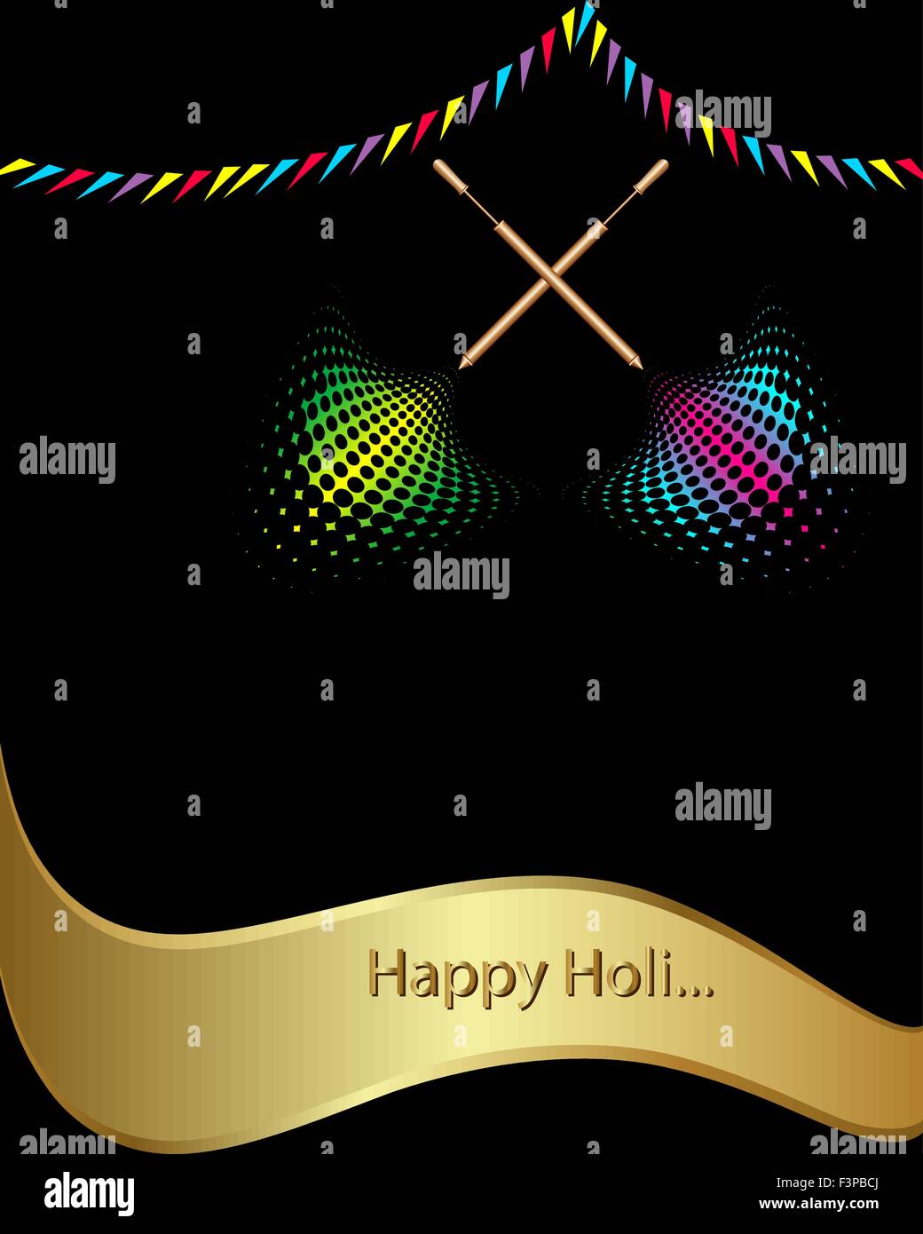 Holi The Festival Of Colours Vector Art Stock Vector Image & Art - Alamy