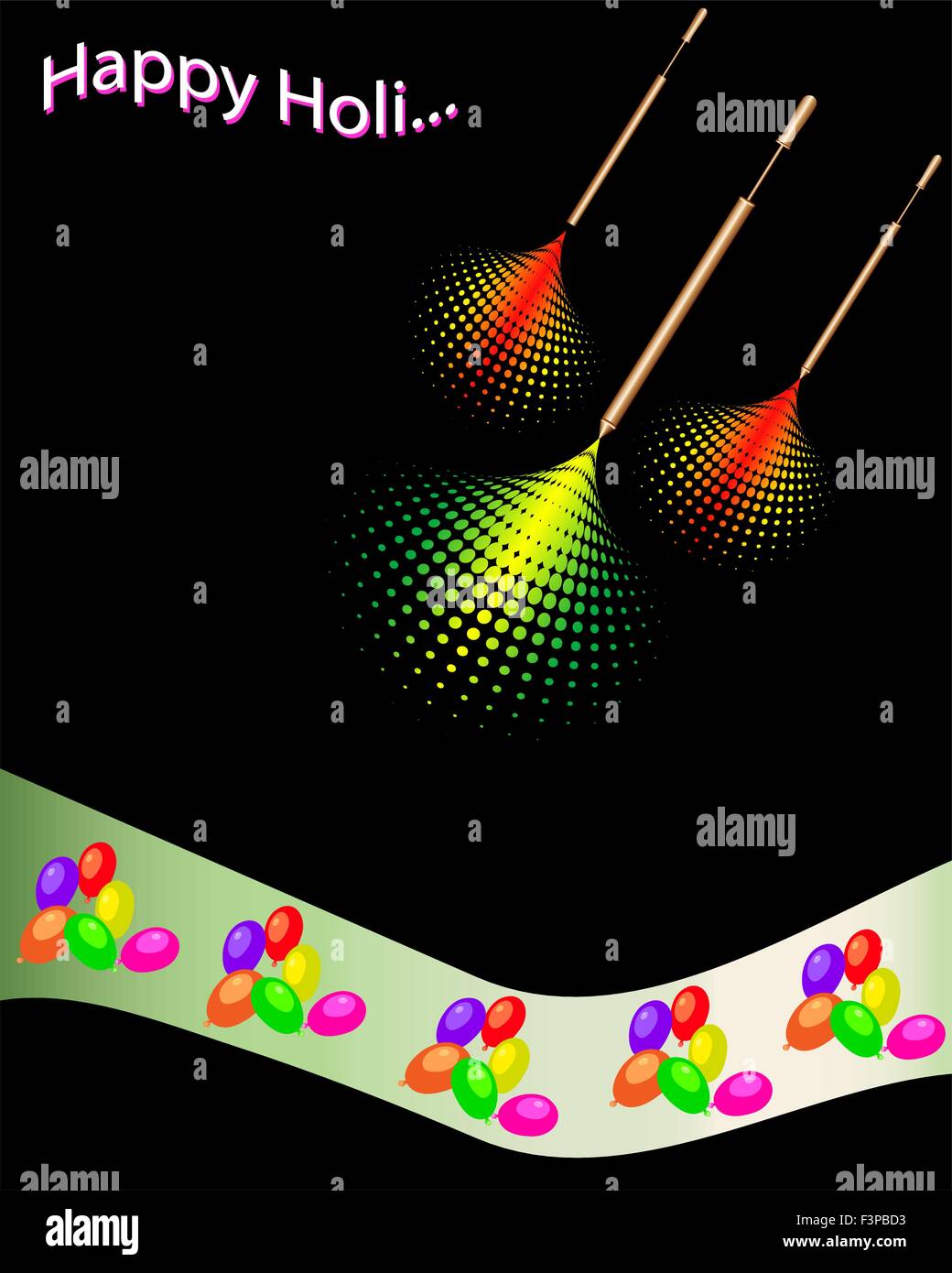 Holi The Festival Of Colours Vector Art Stock Vector Image & Art - Alamy