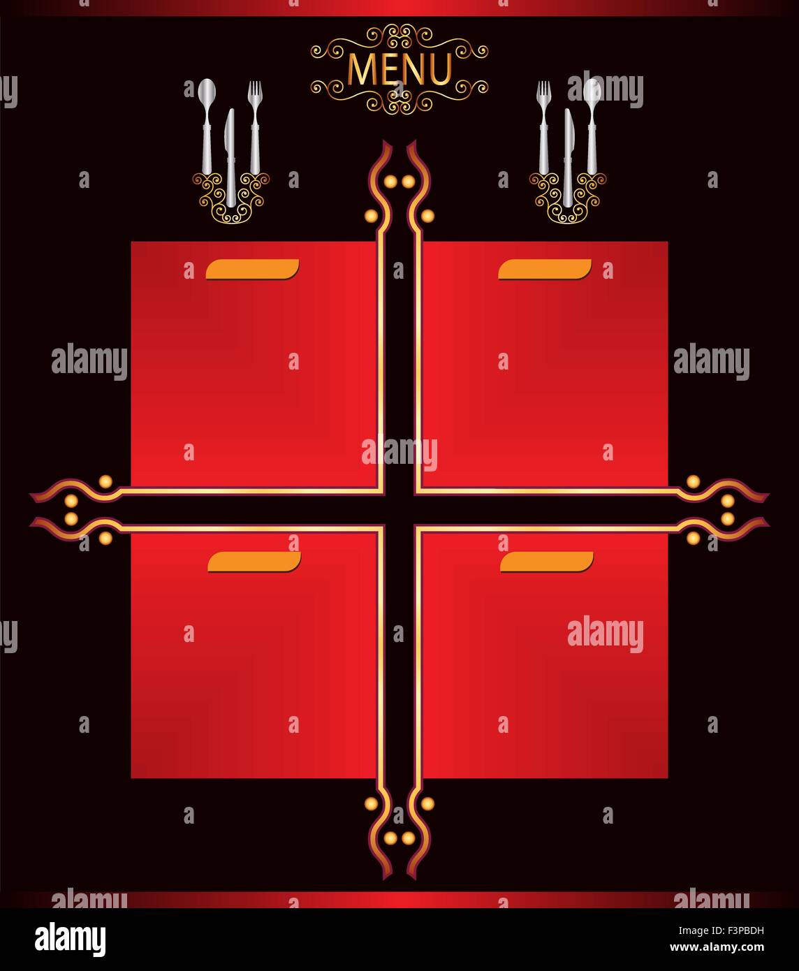 Menu Card Design Template Vector Art Stock Vector Image & Art - Alamy