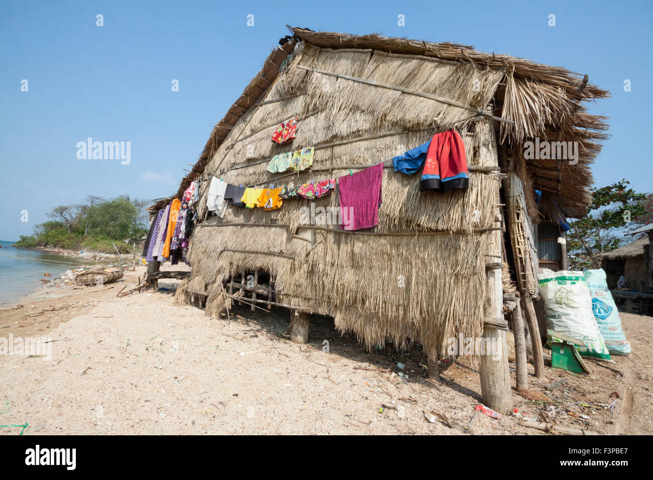 Lifestyle in Koh Pou (also Koh Pos or Koh Pau) island near Rabbit ...