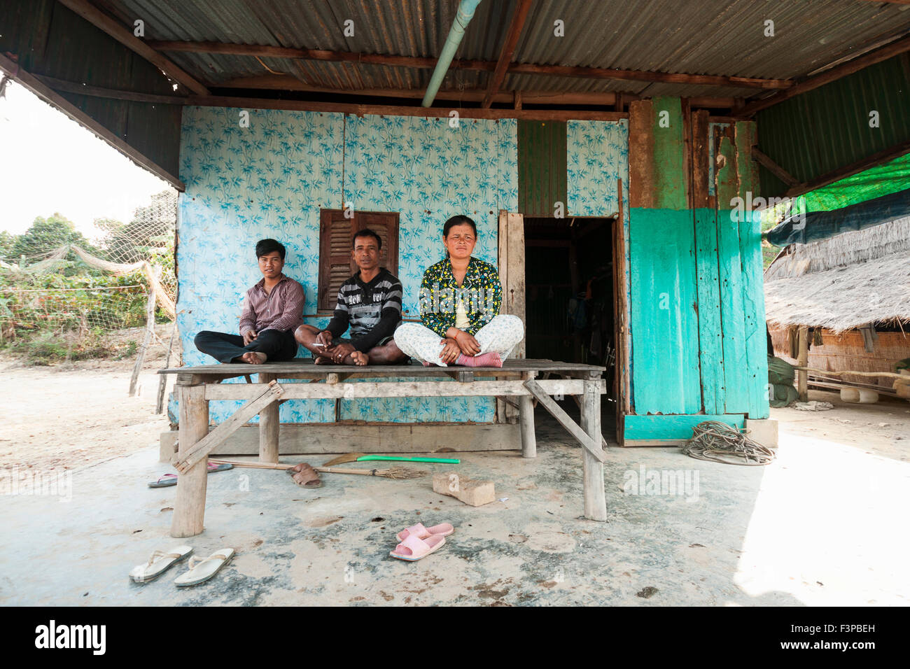 Lifestyle in Koh Pou (also Koh Pos or Koh Pau) island near Rabbit ...