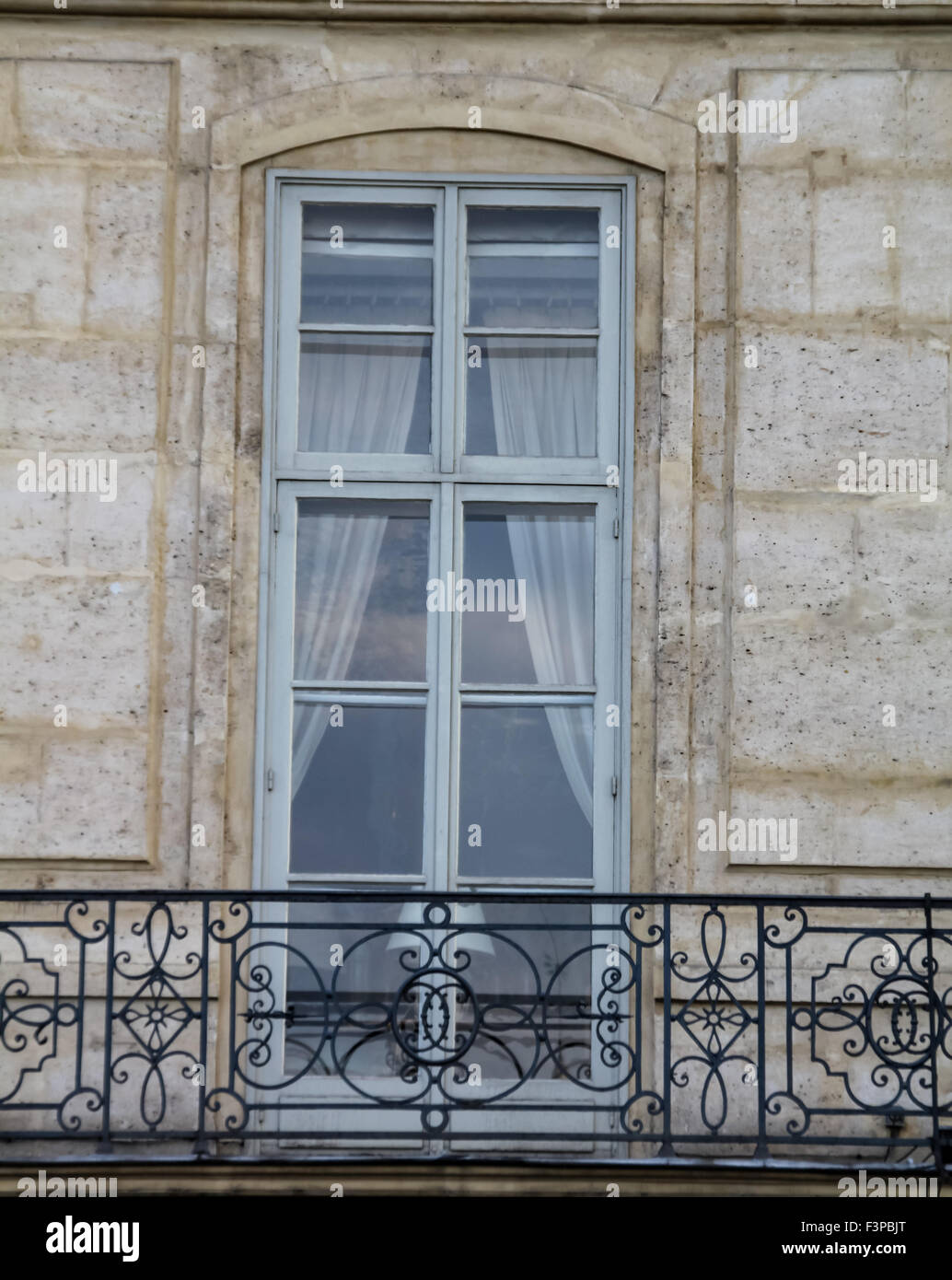 Traditional window from Paris, France Stock Photo - Alamy