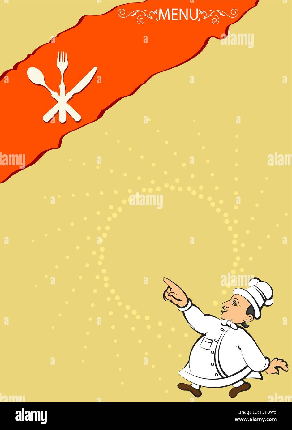 Chef Menu Card Design Template Vector Art Stock Vector Image & Art - Alamy