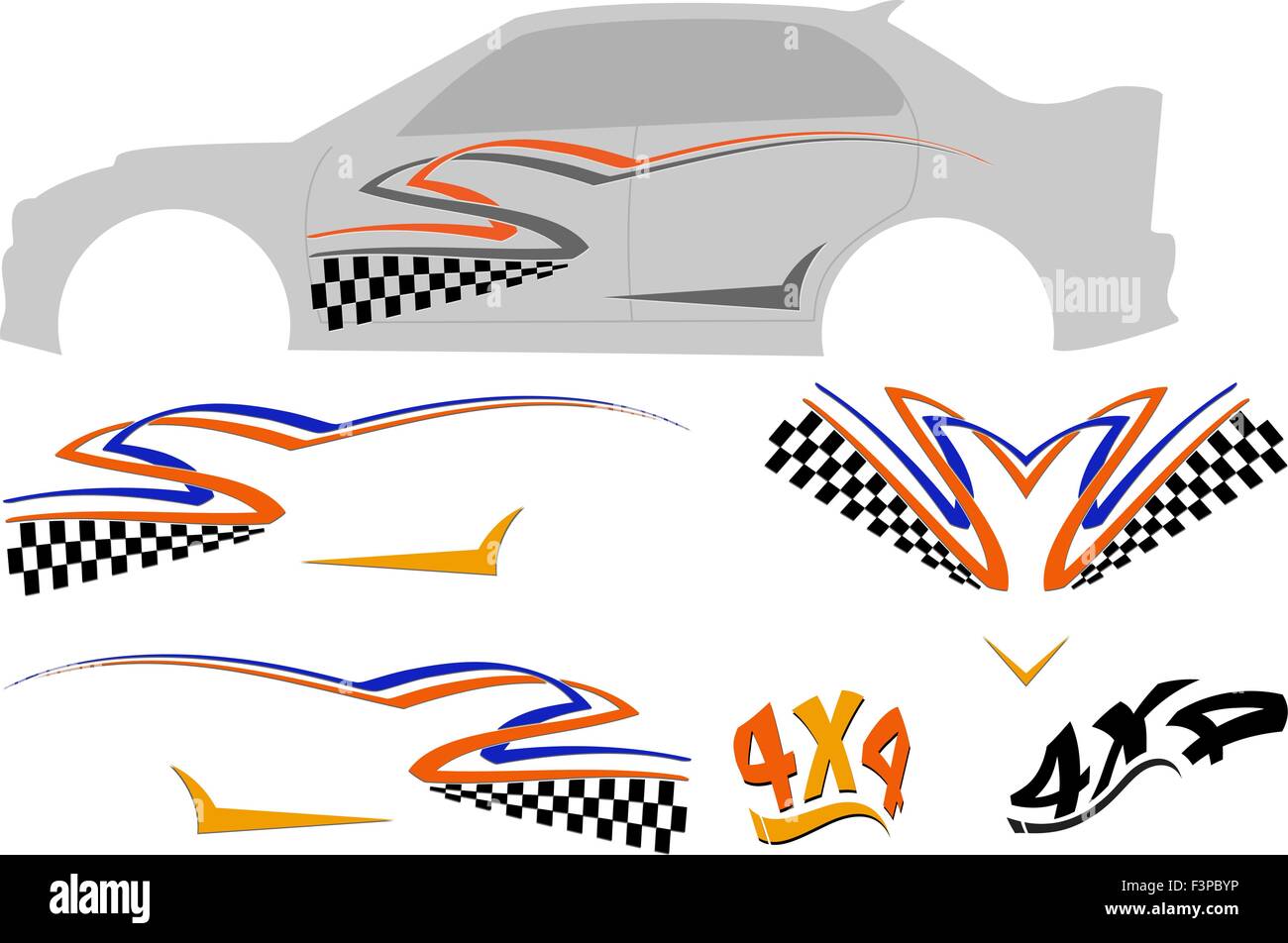 Vehicle Graphics, Stripe : Vinyl Ready Vector Art Stock Vector Image ...