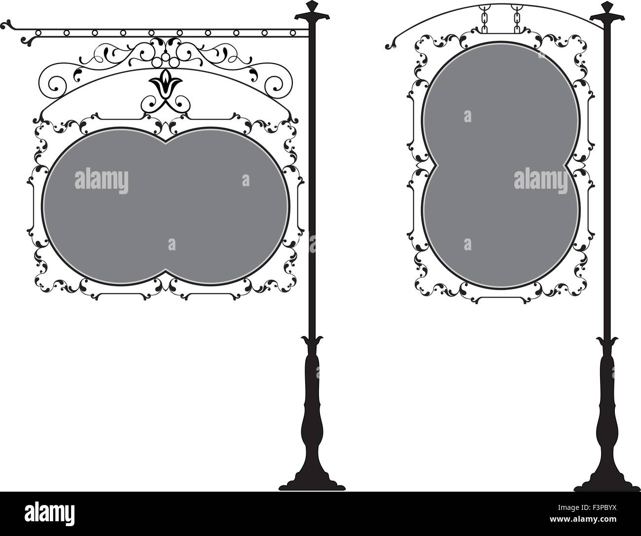 Wrought Iron Signage Vector Art Stock Vector Image & Art - Alamy