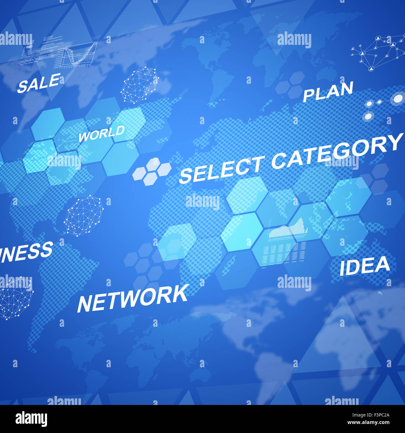 World map with different business words Stock Photo - Alamy